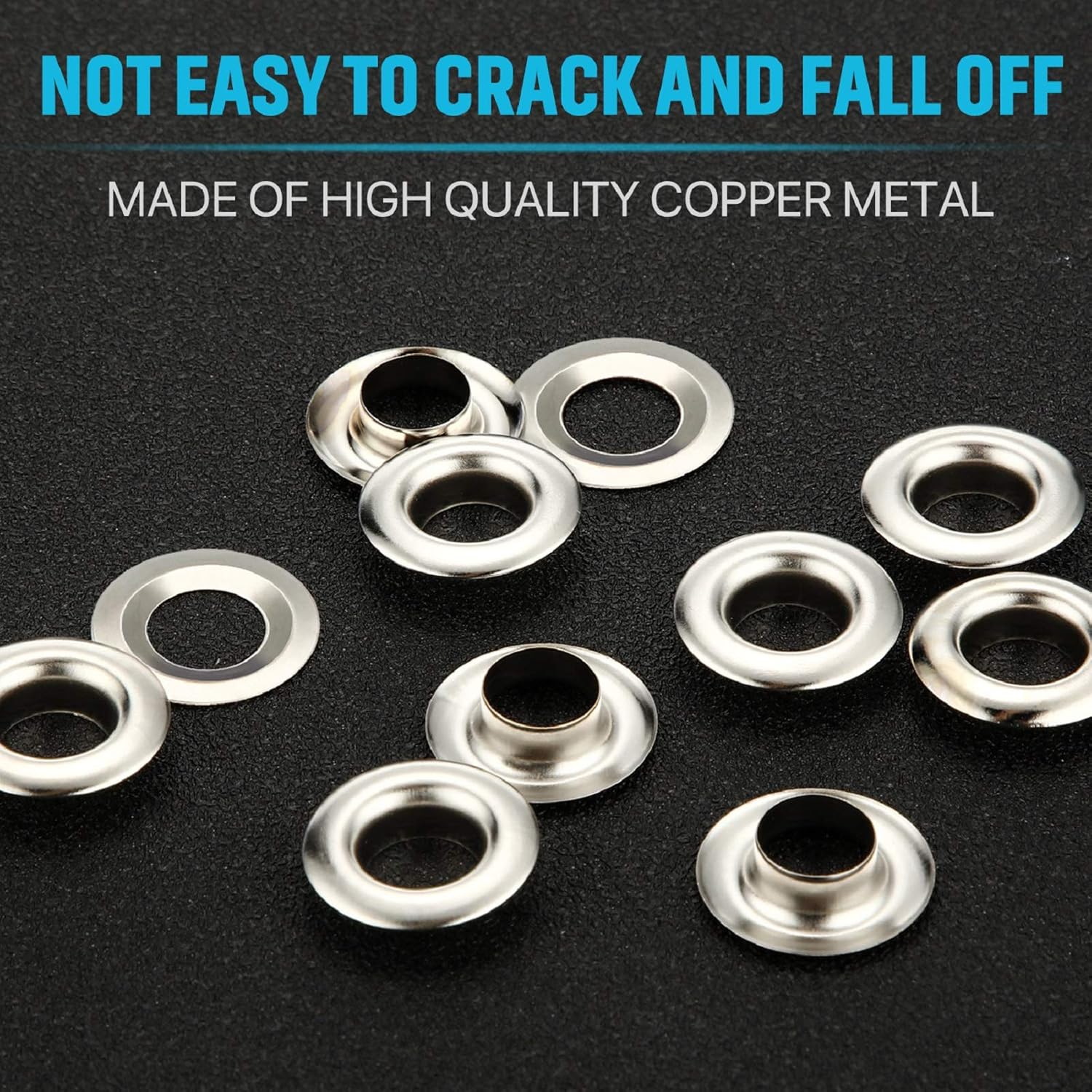 Pangda Grommet Tool Kit, Grommet Setting Tool and 100 Sets Grommets ...