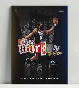 Amazon.com: Harden Limited Poster Artwork - Professional Wall Art ...