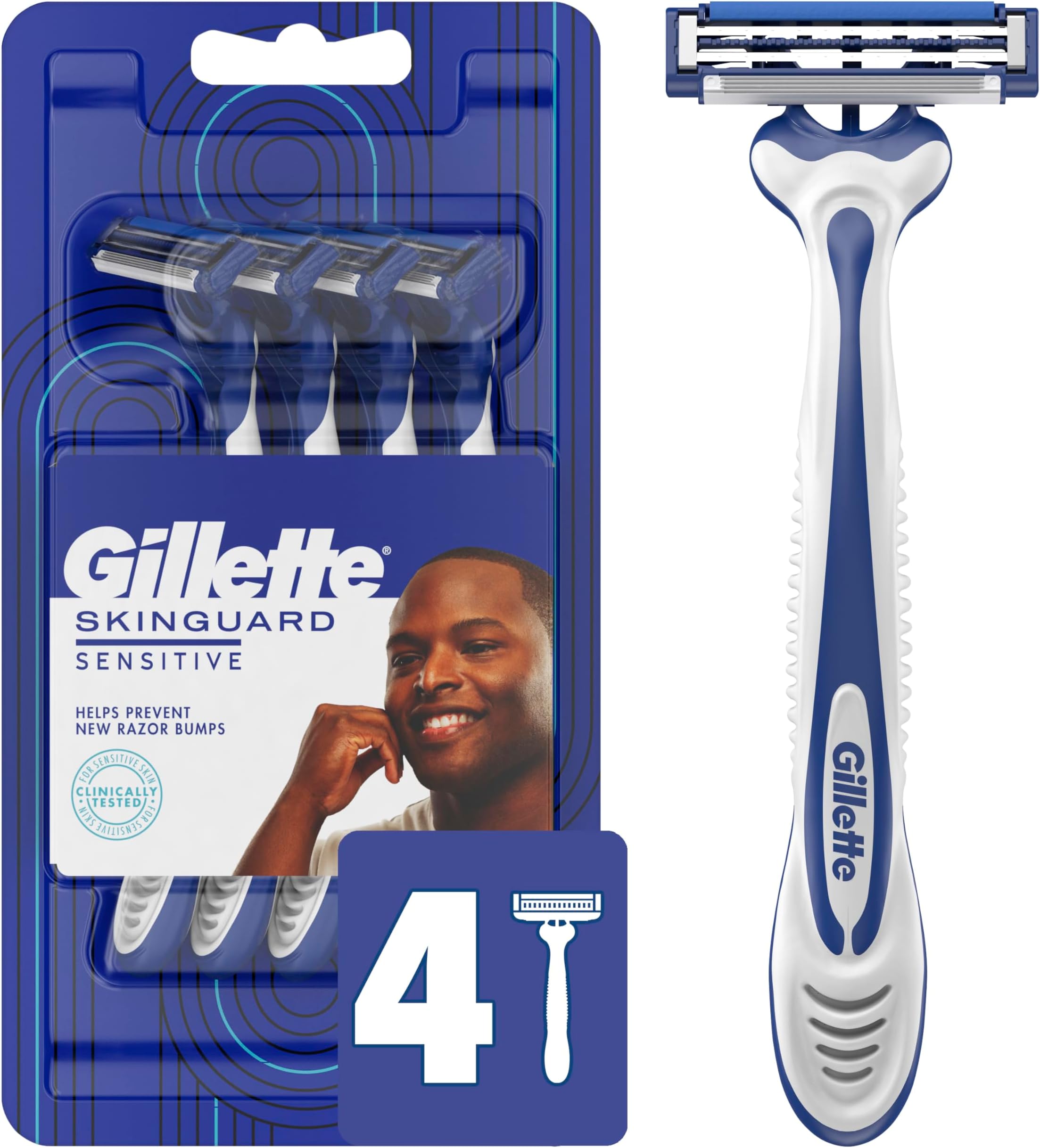 Amazon.com: Gillette SkinGuard Razors for Men, 1 Razor Handle and 2 ...