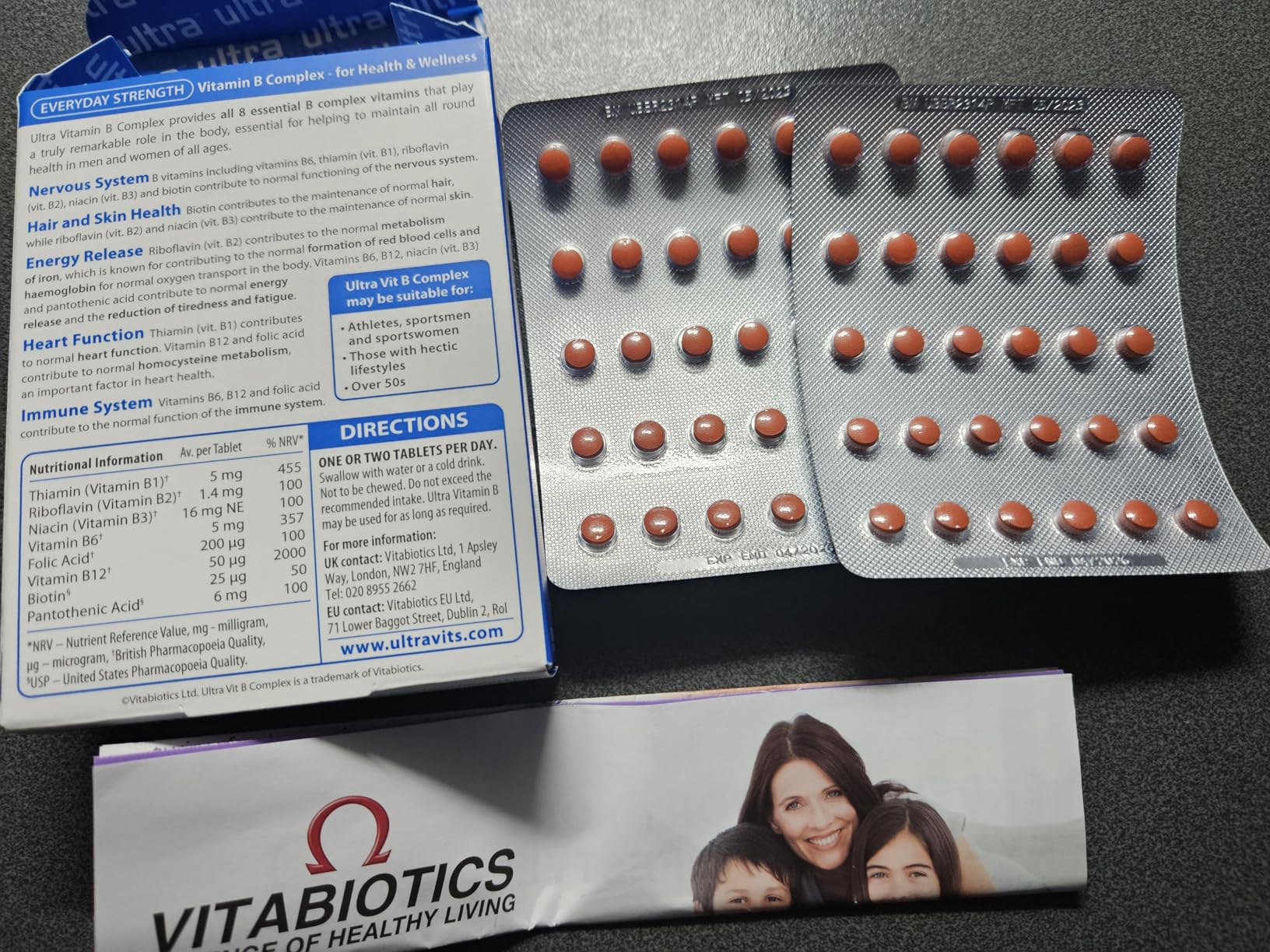 Vitabiotics Ultra Vitamin B-Complex, 60 Tablets : Amazon.co.uk: Health ...