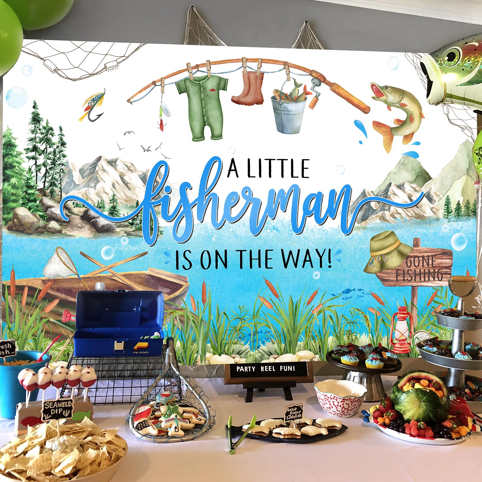 Fishing Boy Baby Shower Food Table Last Week, Raymond Celebrated Aynae