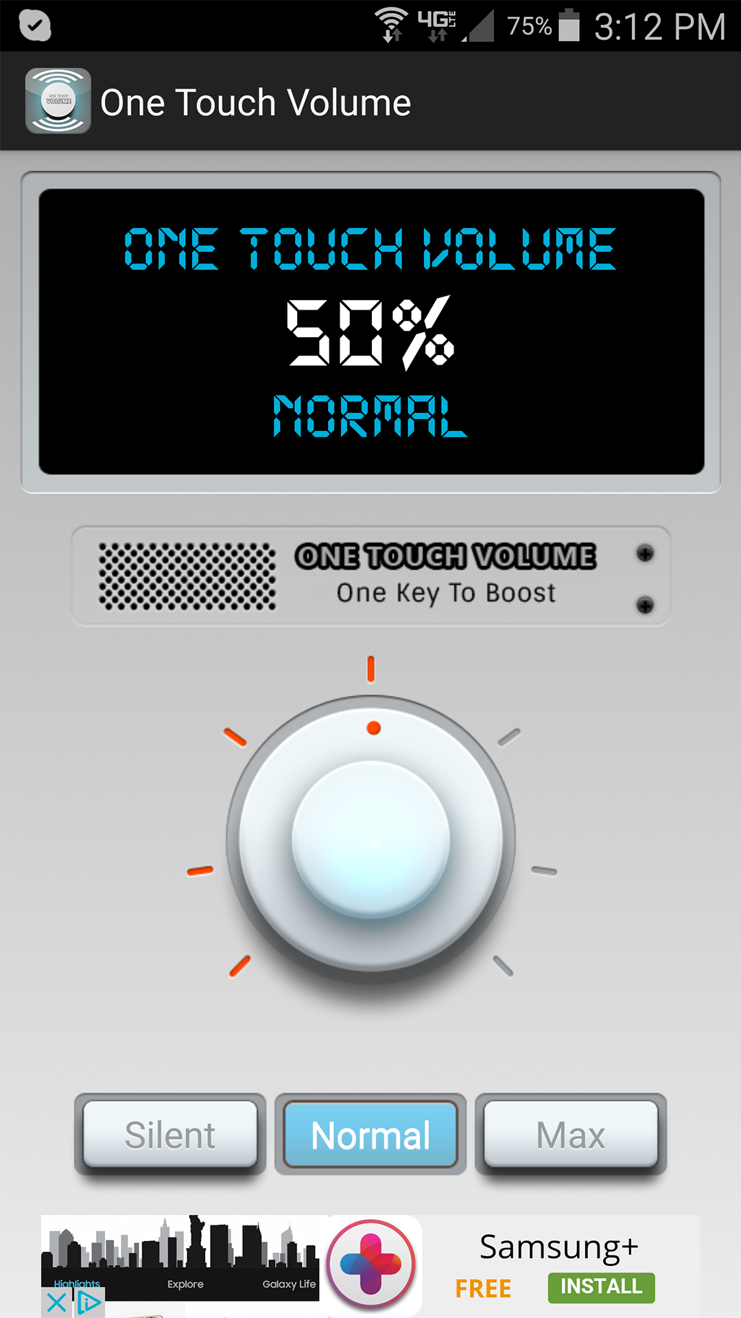 One Touch Volume Booster - App on Amazon Appstore