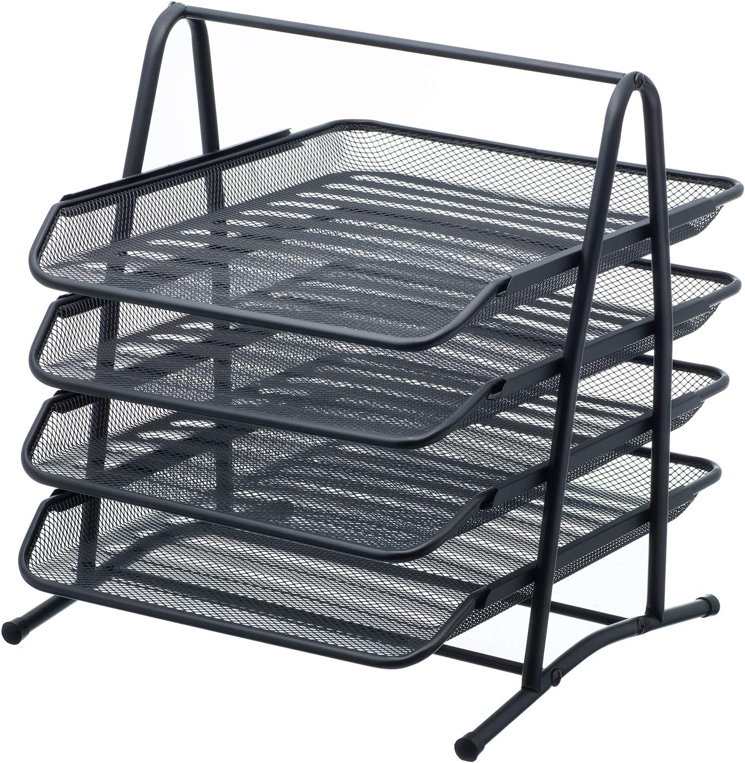OSCO Graphite Wire Mesh 5 Tier Letter Tray | A4 | Desk File Organiser ...