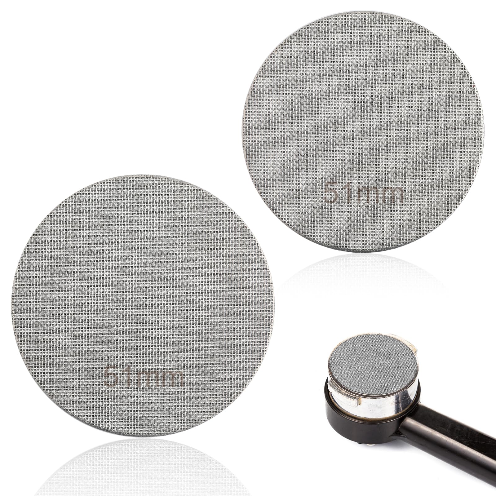 Amazon.com: 2pcs 51mm Espresso Screen Filter, 316 Stainless Steel ...