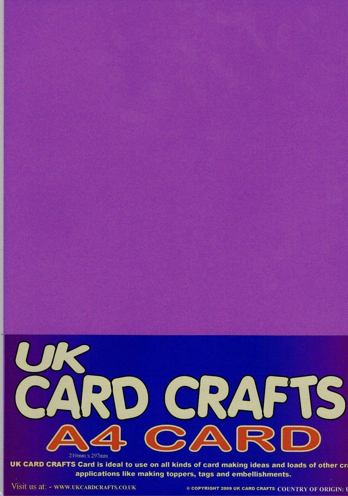 A4 Purple Card 25 Sheets Violet Craft Card 160gsm A4 Coloured Printer ...
