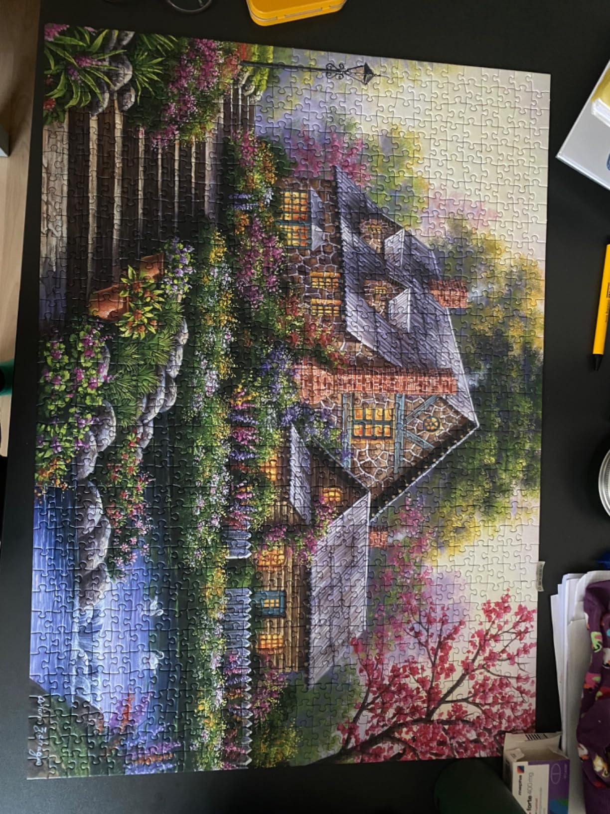 Ravensburger Puzzle 15184 - Romantisches Cottage - 1000 Teile Puzzle für Erwachsene und Kinder ...