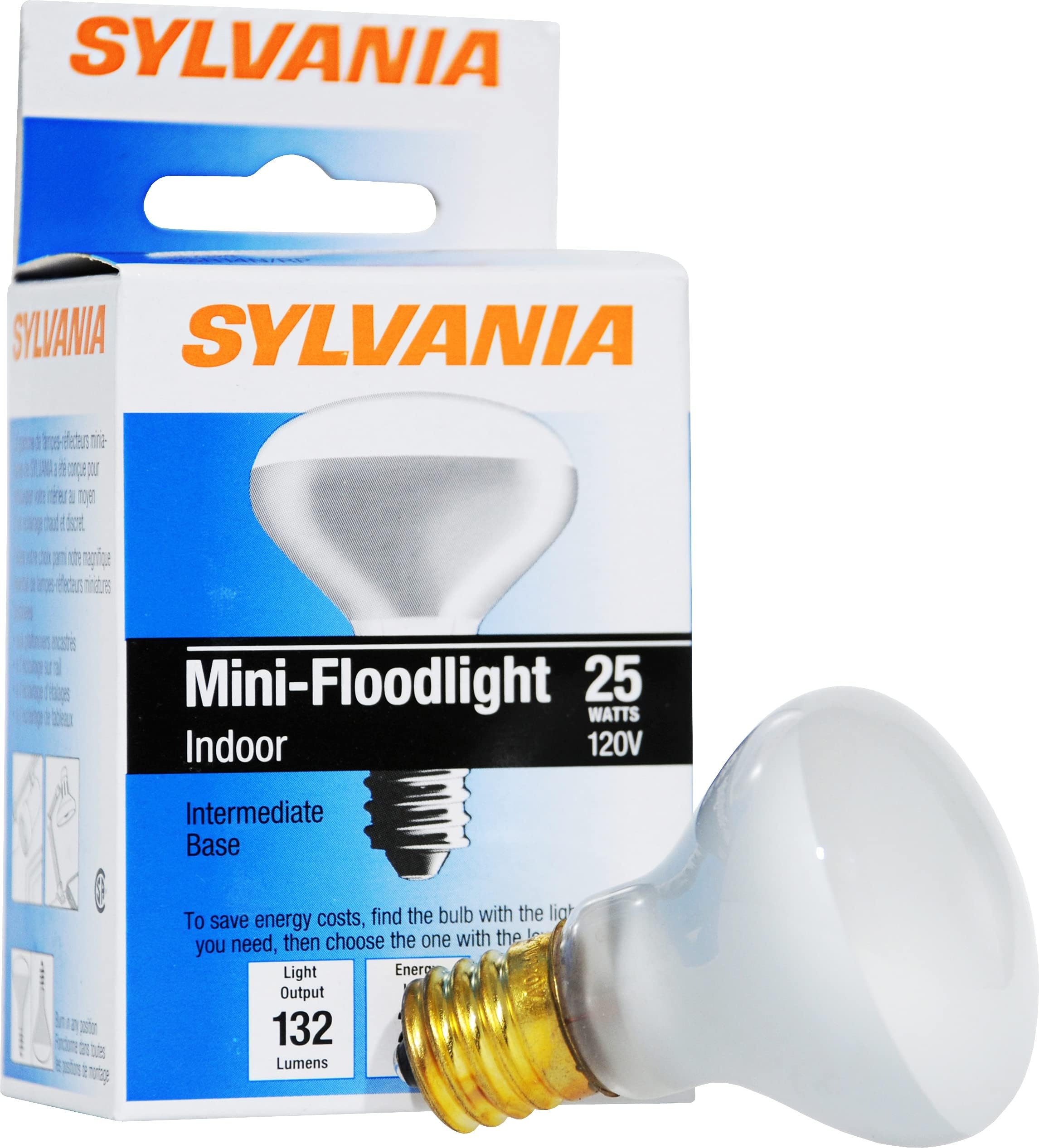 LEDVANCE Sylvania 100W Incandescent G40 Décor Globe Light Bulb, E26 ...