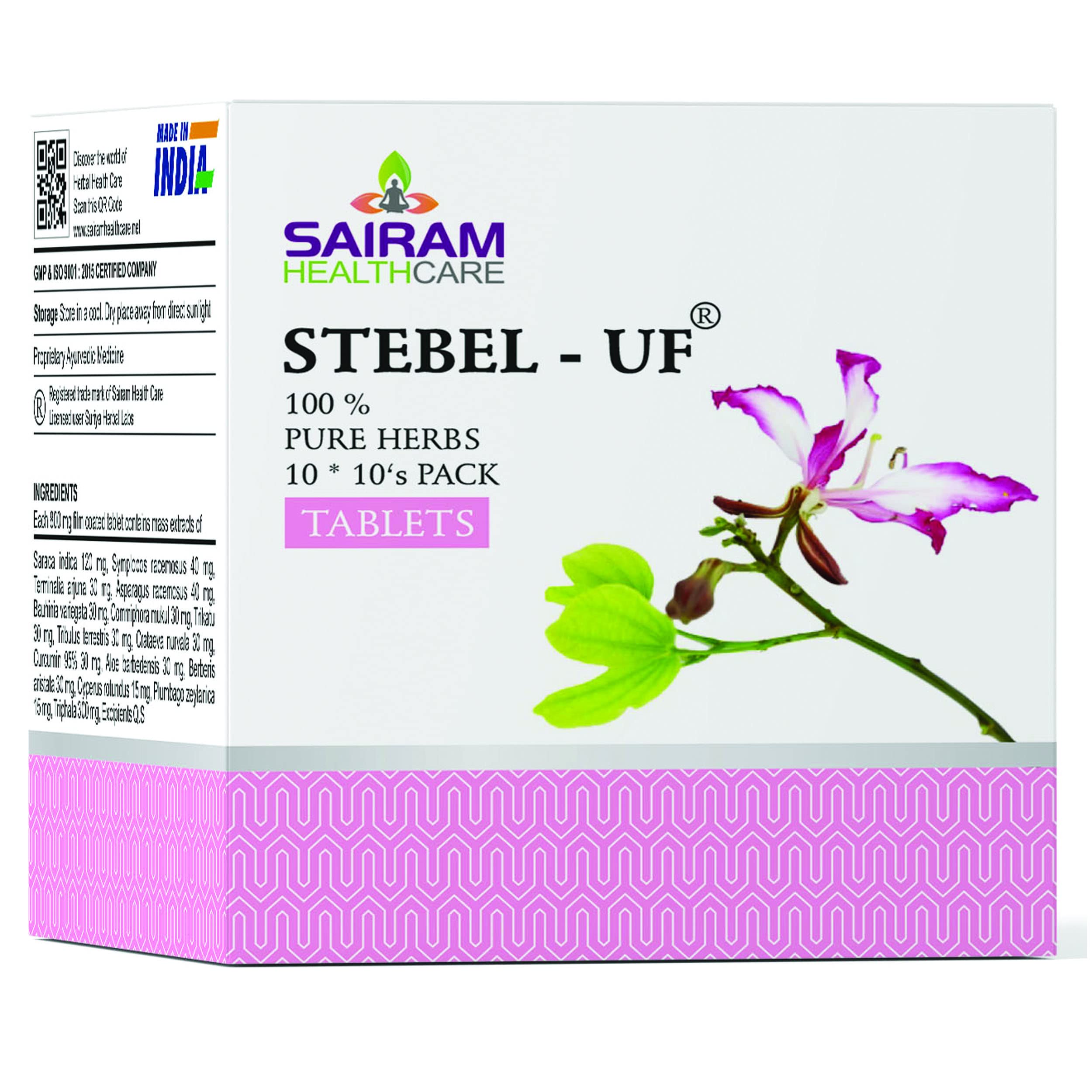 Buy STEBEL - UF Tablets (100 Counts) for Uterine Fibroid and Tumours ...