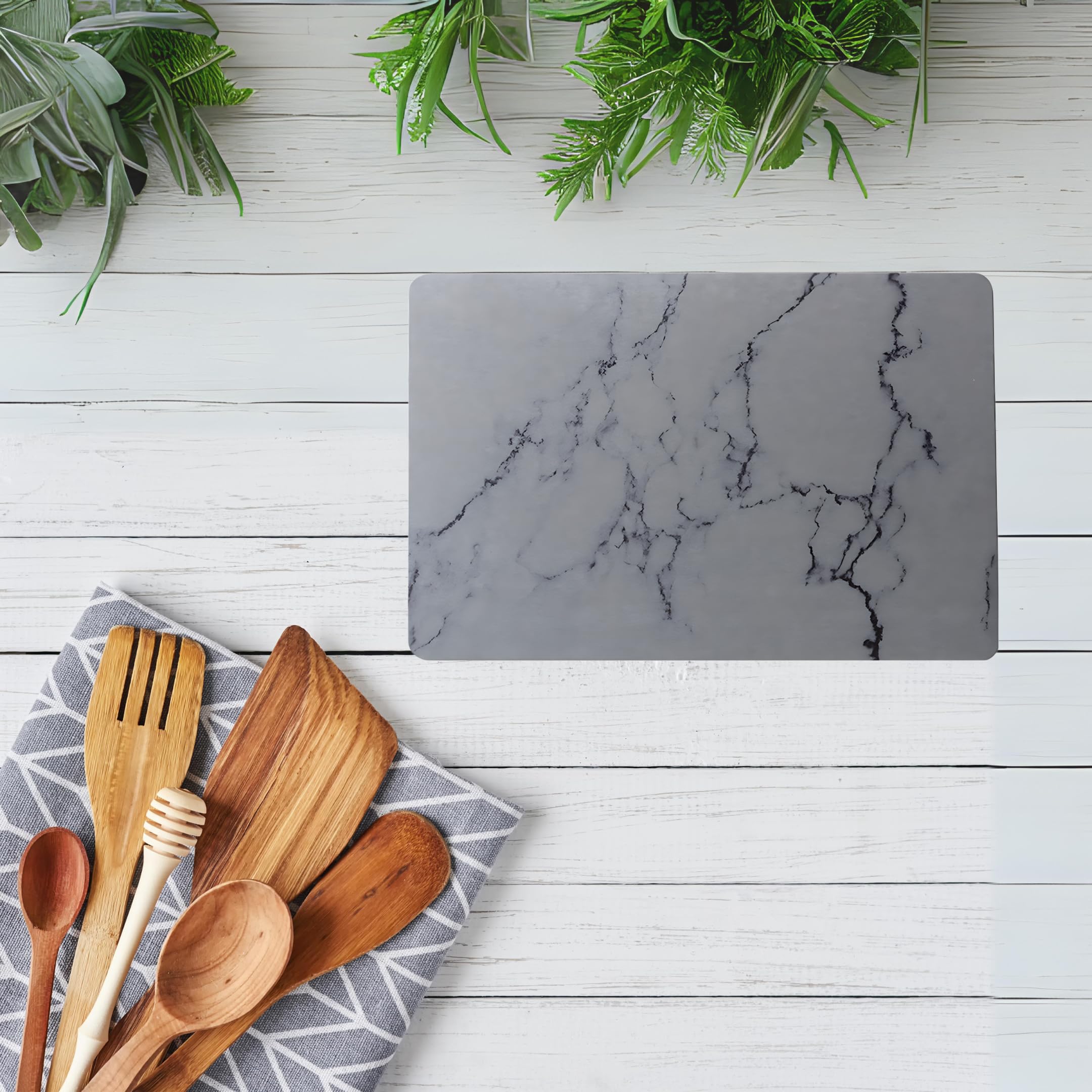 Quick Drying Stone Bath Mat - Large 19.2” x 27.5” Gray Stone Mat ...