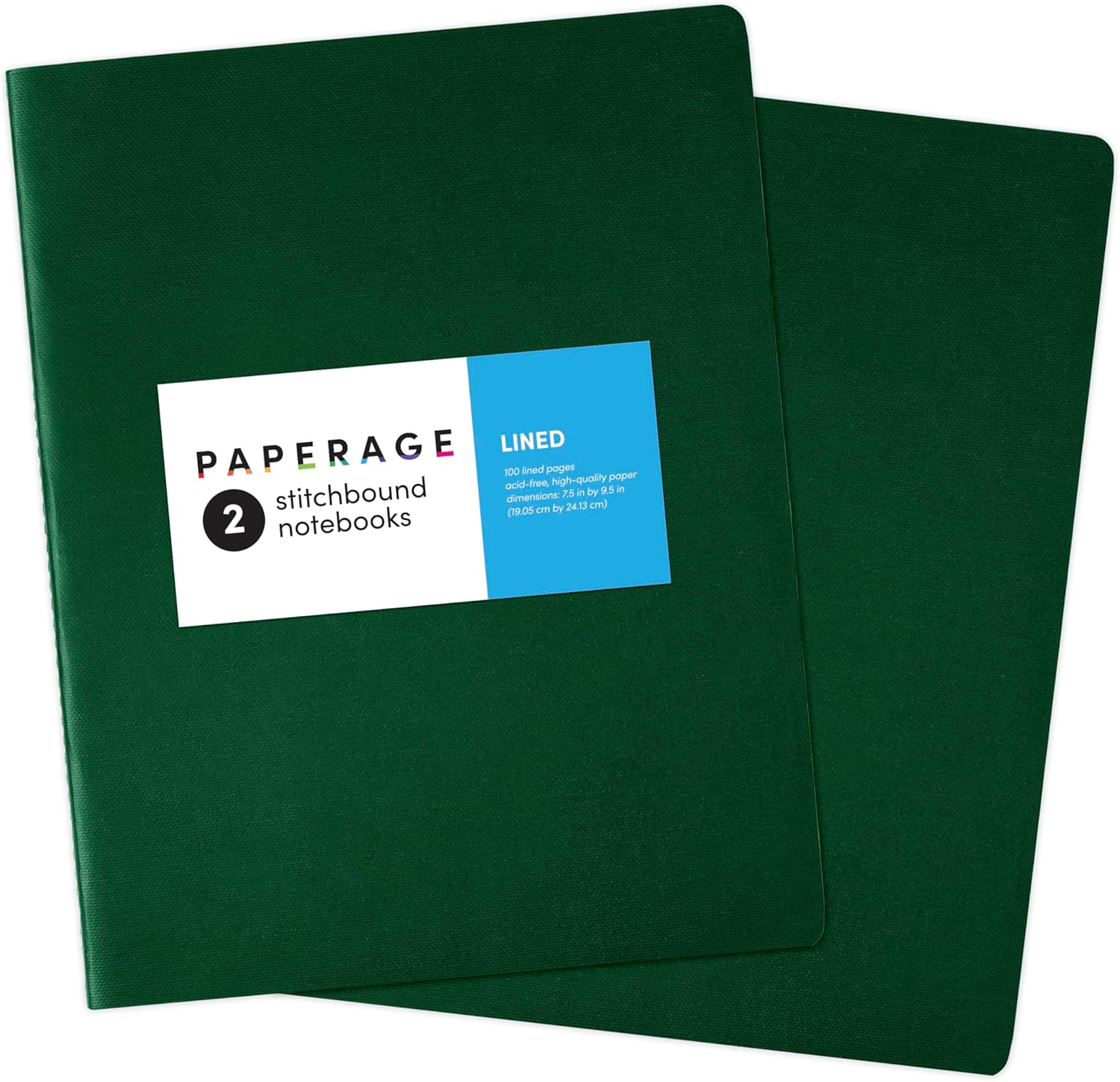Amazon.com : PAPERAGE Soft Cover Lined Journal Notebook, 2 Pack, (Dark ...