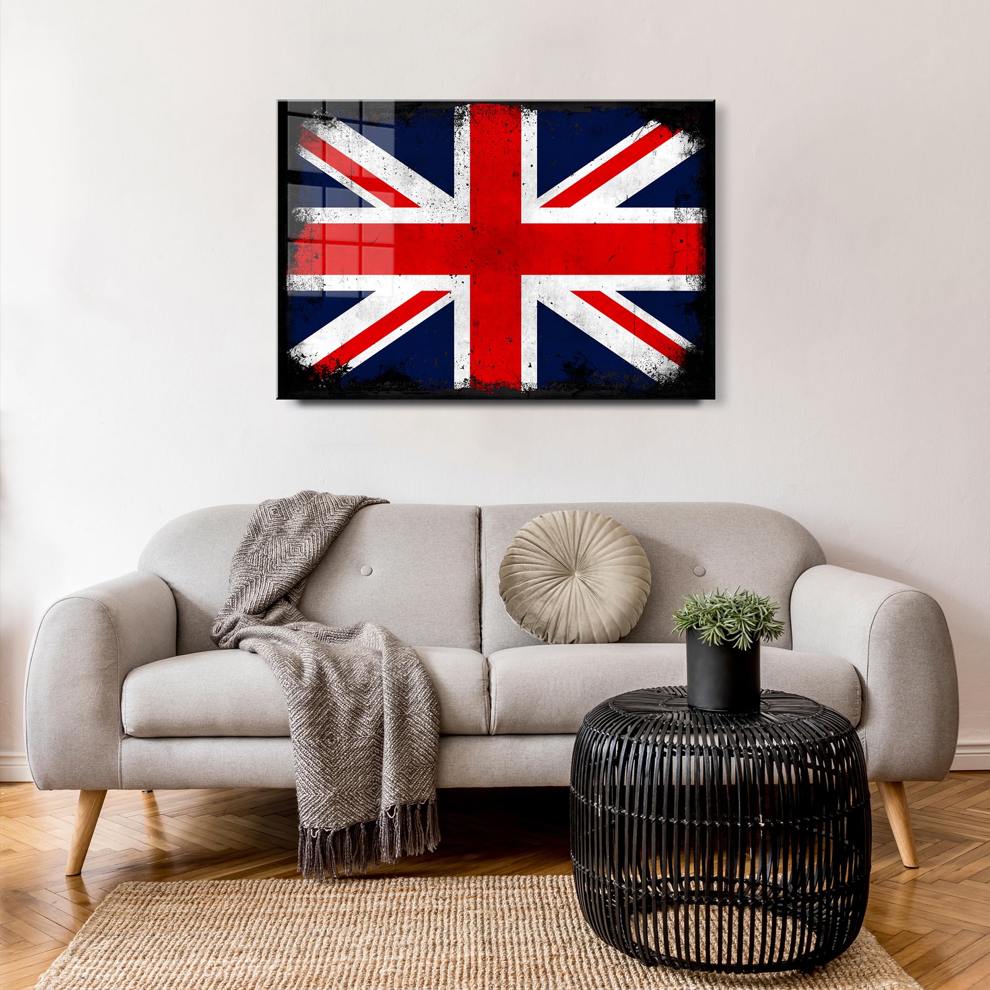 Union Jack Wall Decal High Resolution Photos UK Flag Rustic Vintage