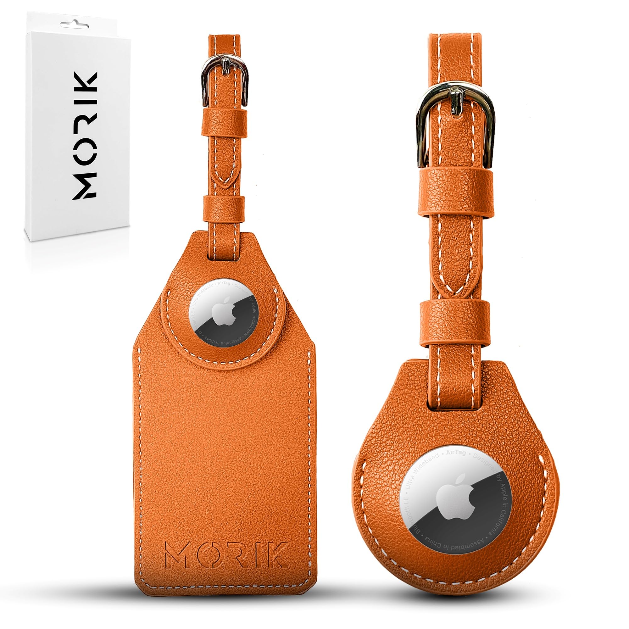 Amazon.com: MORIK Apple AirTag Luggage Tag Holder, TSA-Approved Luggage ...