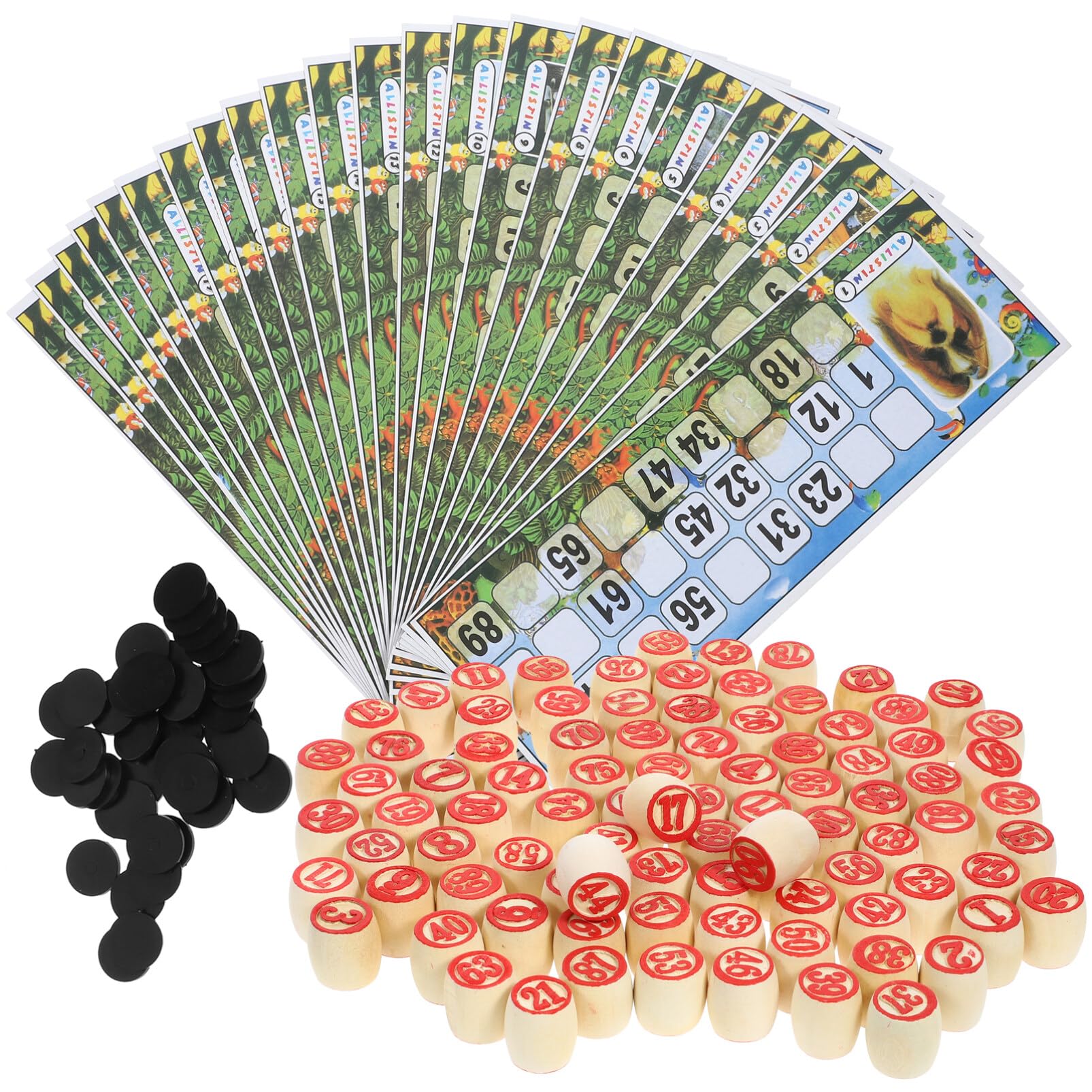 Buy Vaguelly Russian Lotto Game Bingo Cards Set Russian Bingo Board ...