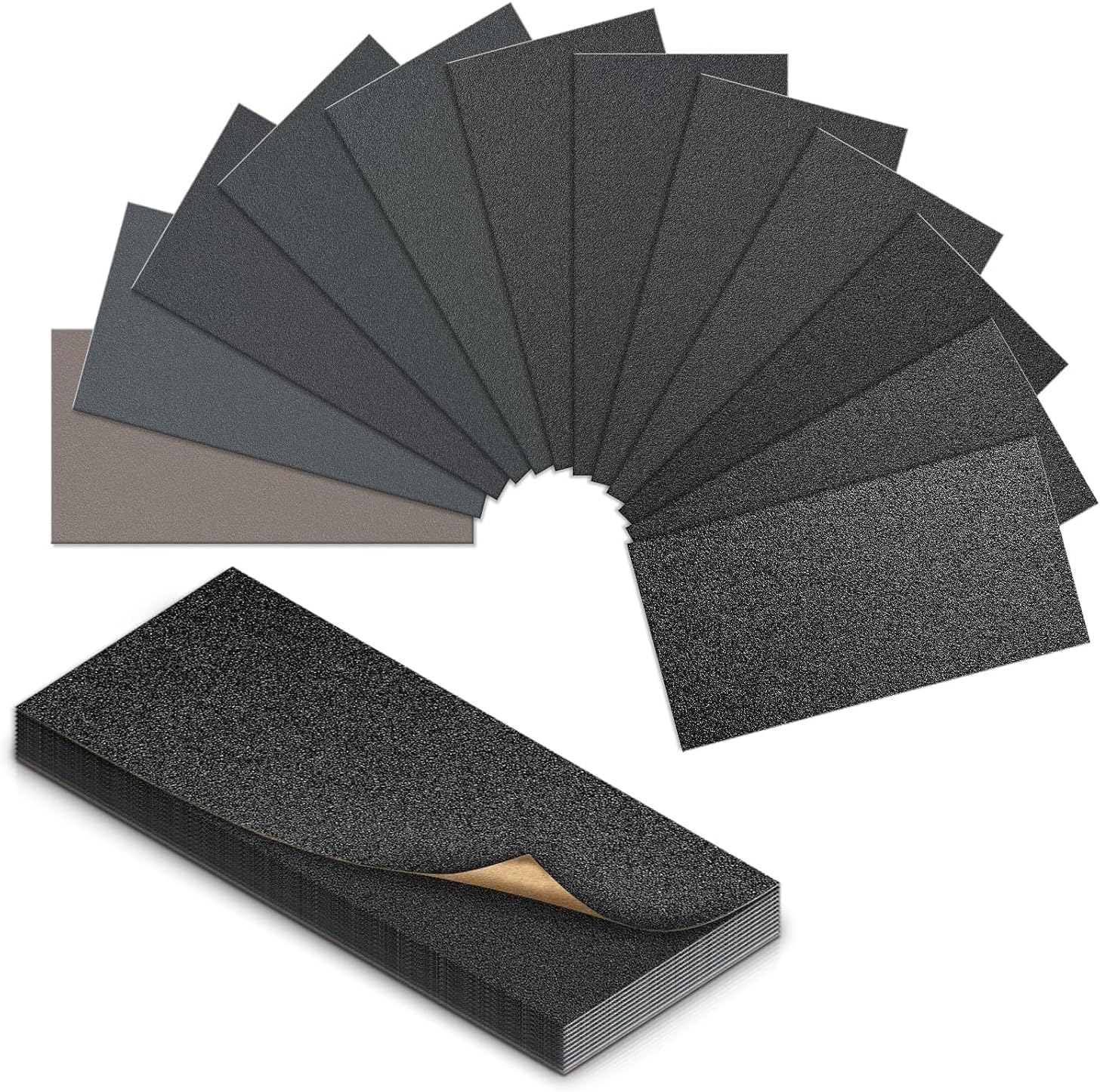 folteitei Sand Paper, Sandpaper Sheets 120/220/320/400/600/800/1000 ...