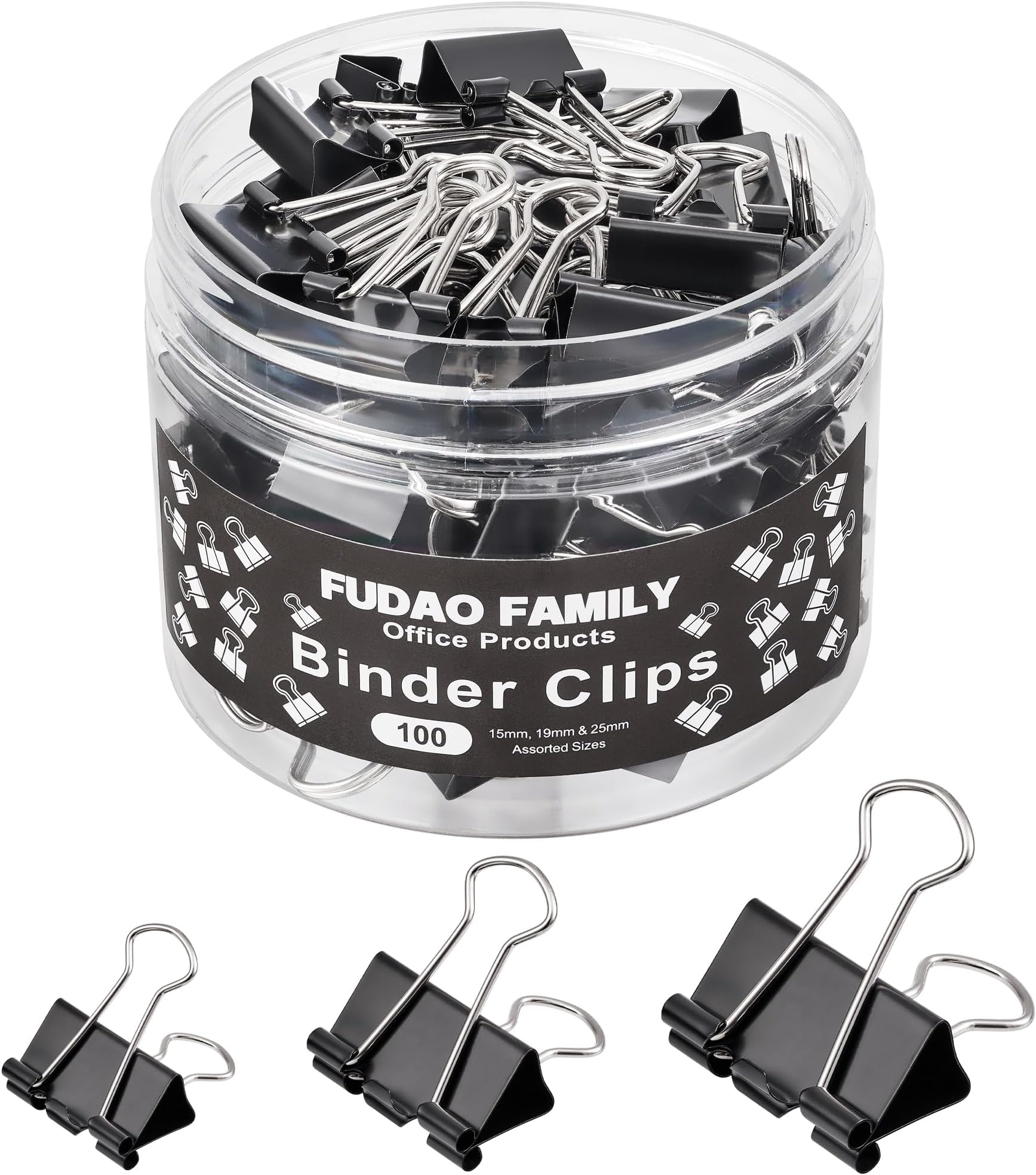 Amazon.com : Binder Clips Assorted Sizes Including Extra Large Medium ...