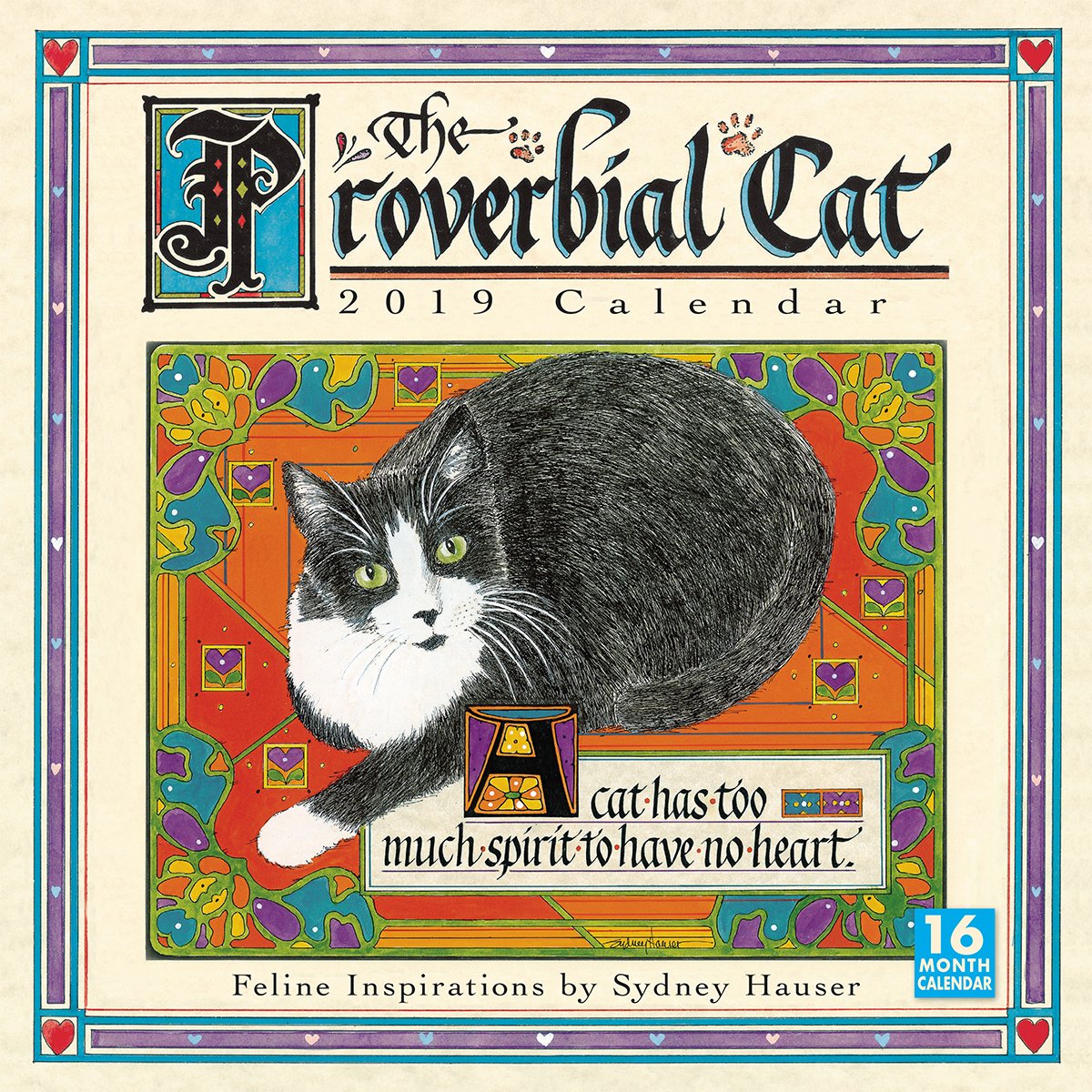 Amazon.com: The Proverbial Cat 2019 Wall Calendar: 9781531904180 ...