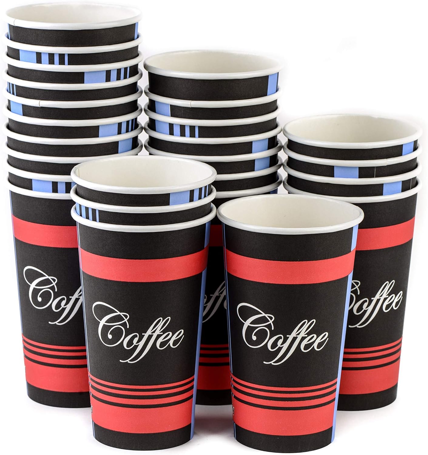 Amazon.com: 20 oz Extra Large Paper Cups - Classic Durable Disposable ...