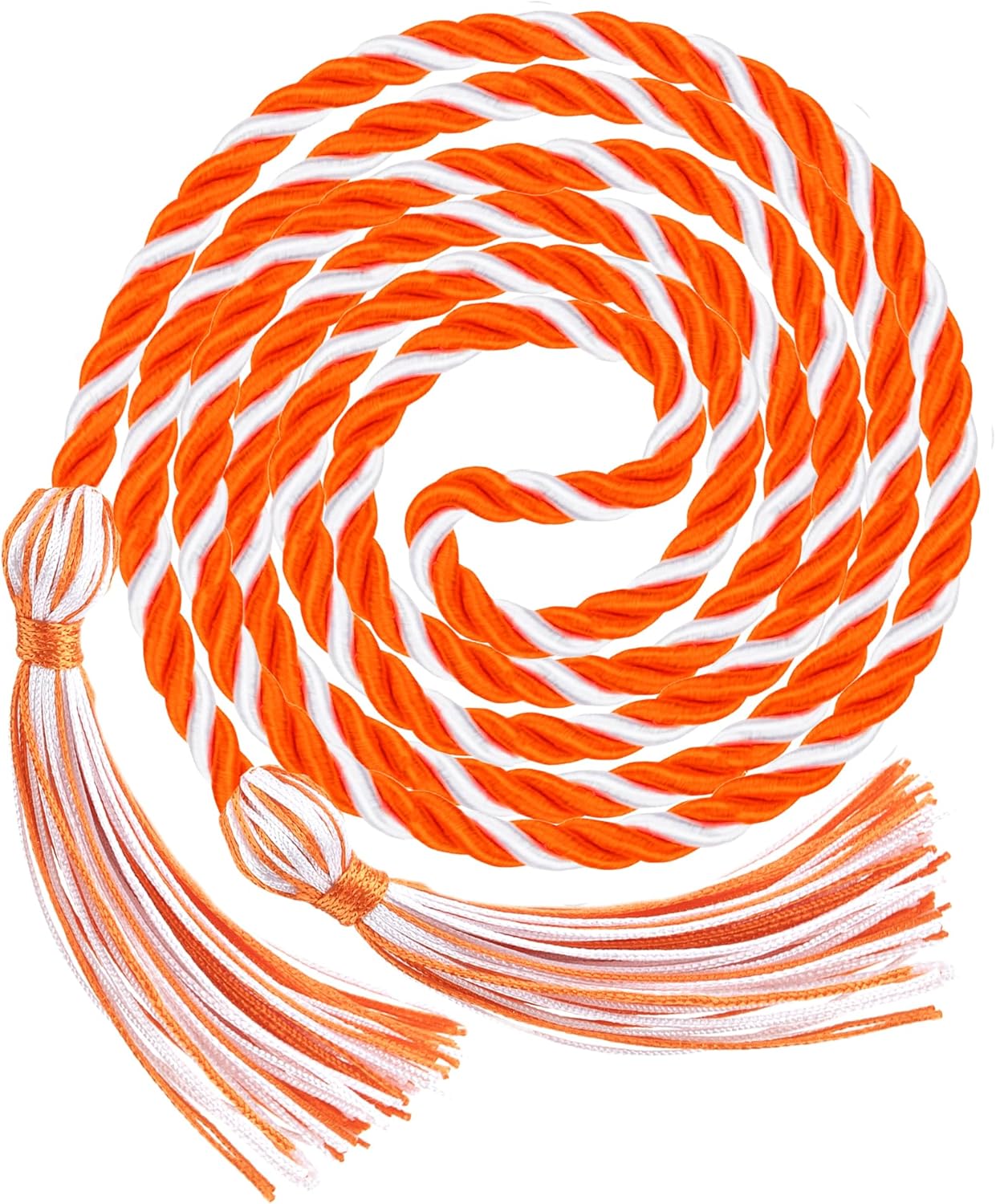 Amazon.com: Graduation Cords, Orange White Graduation Honor Cords ...