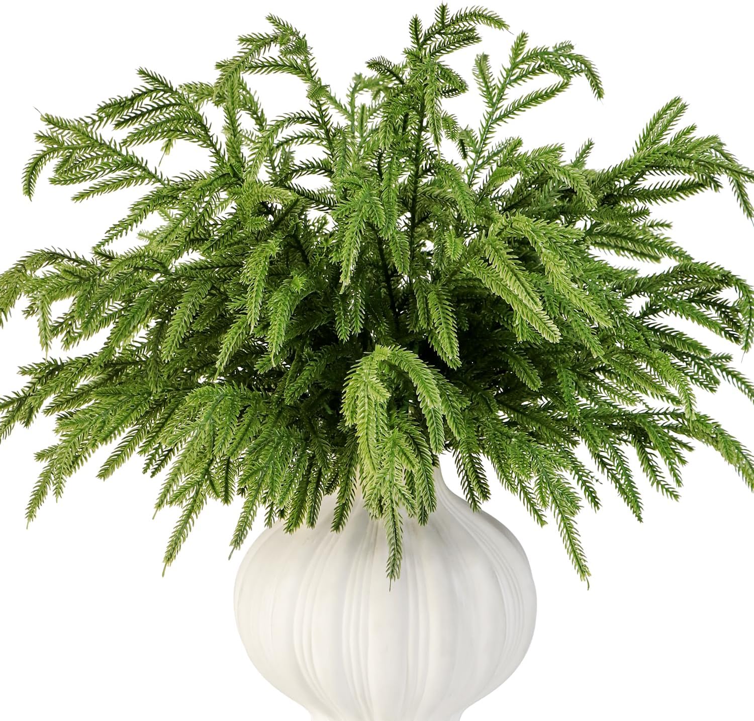 Amazon.com: Caxchiling 24 PCS Norfolk Pine Stems Faux, 18 Inches Real ...