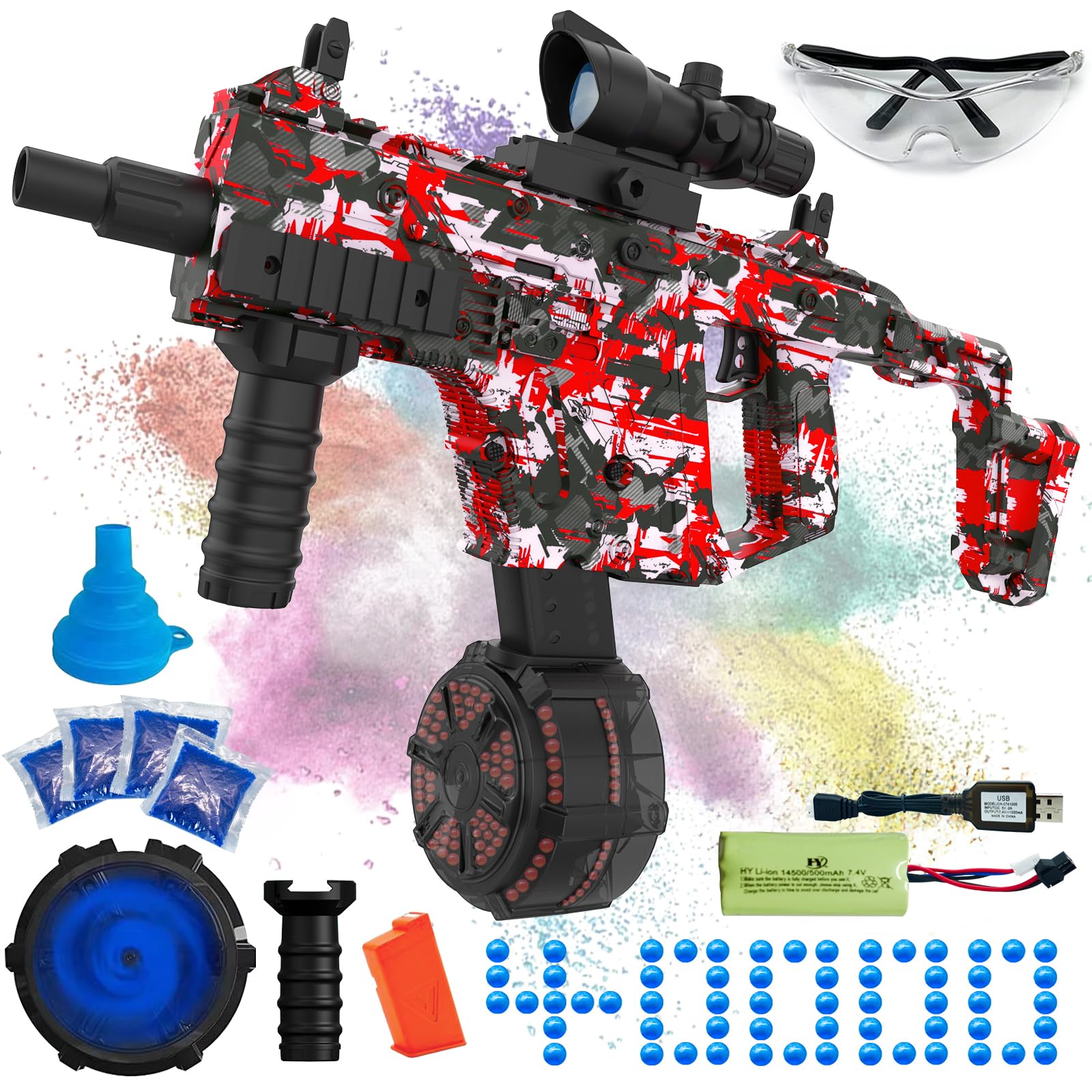 Buy Electric Gel Ball Blaster, High Speed Automatic Splatter Ball ...