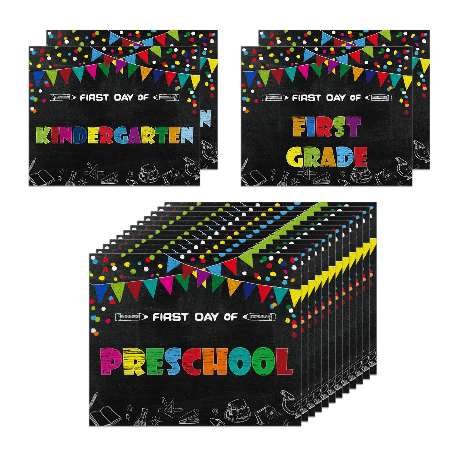 Snapklik.com : WaaHome First Day Of School Chalkboard Sign - 8x10 First ...
