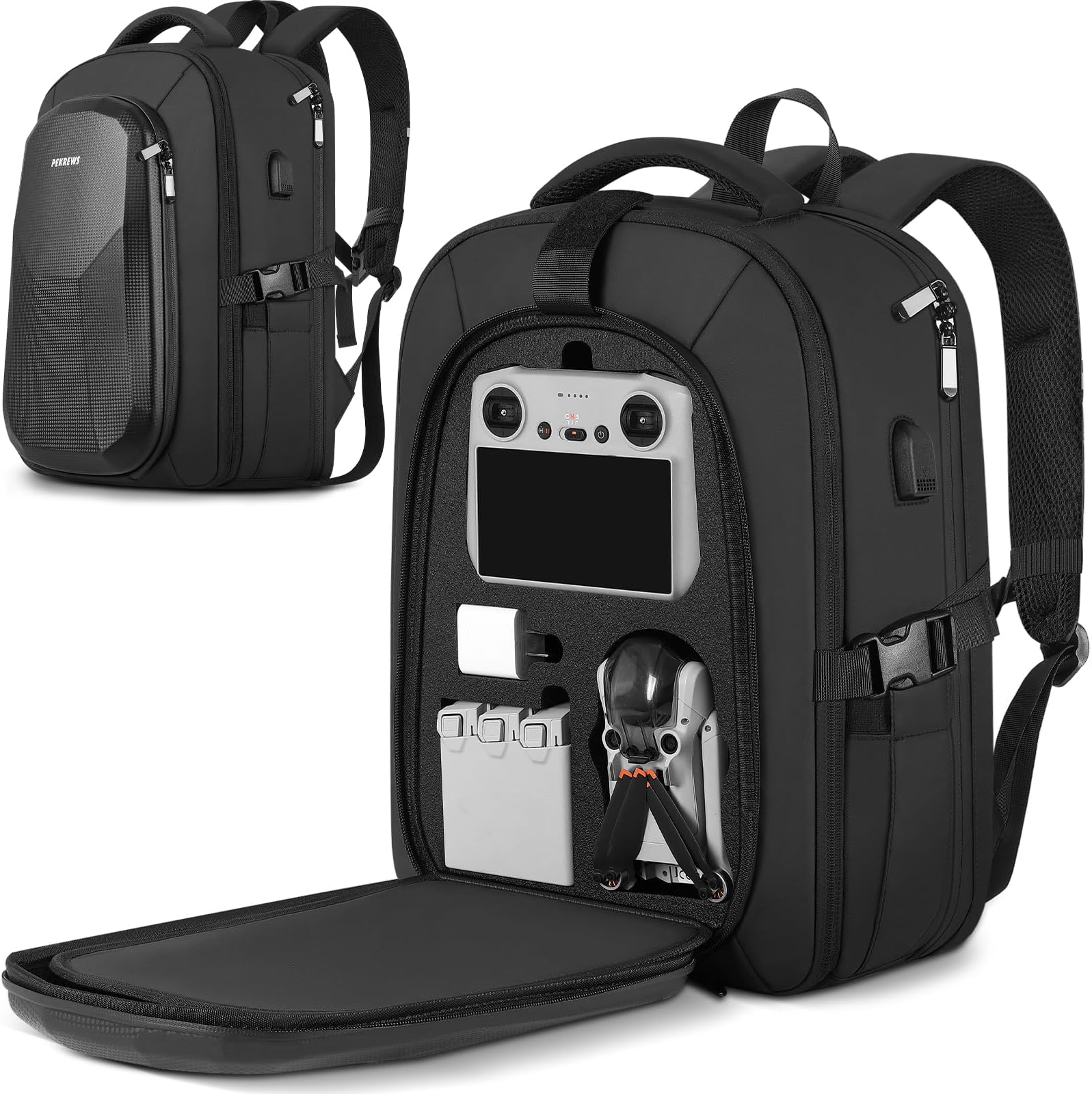 Amazon.com: Lykus M1 Travel Backpack Case for DJI Mini 4 Pro, DJI Mavic ...