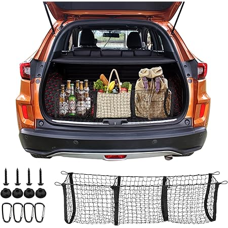 Amazon.com: Envelope Style Automotive Elastic Trunk Mesh Cargo Net for ...