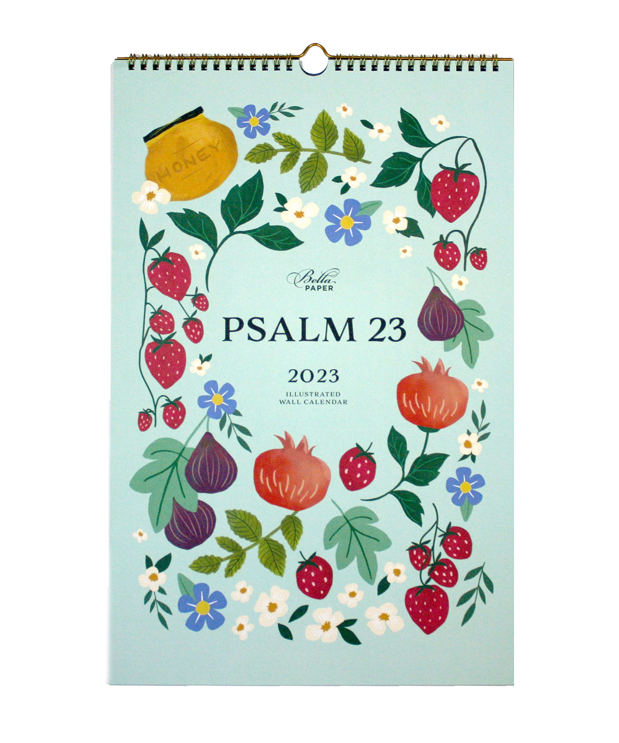 Buy Bella Paper Psalm 23 2023 Illustrated Monthly Wall January 2023
