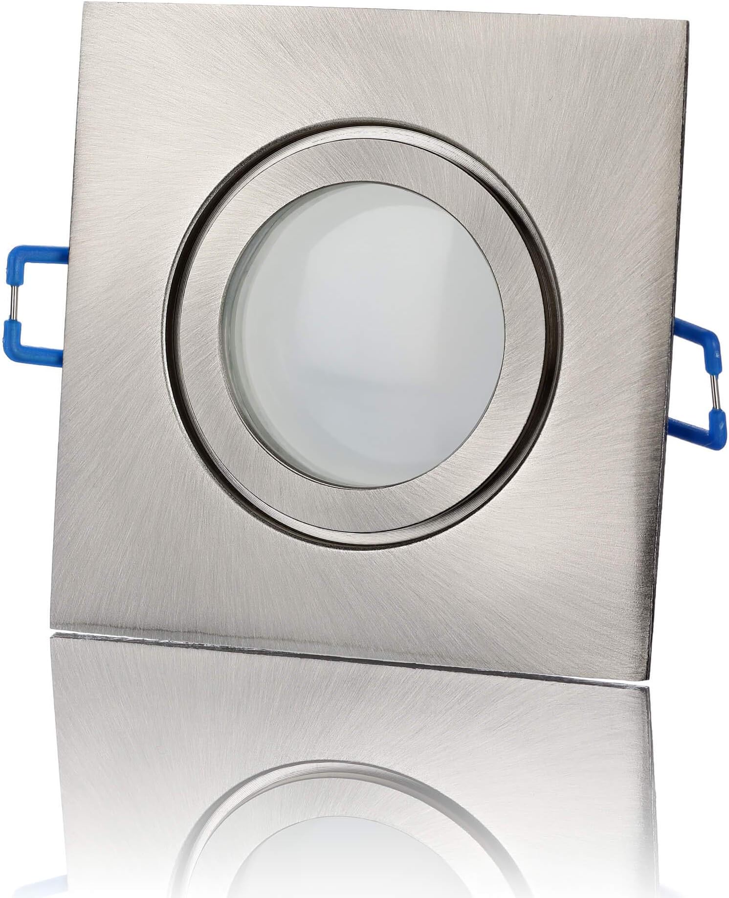 lambado® Premium LED Spots IP44 Flach in Edelstahl gebürstet - Hell ...