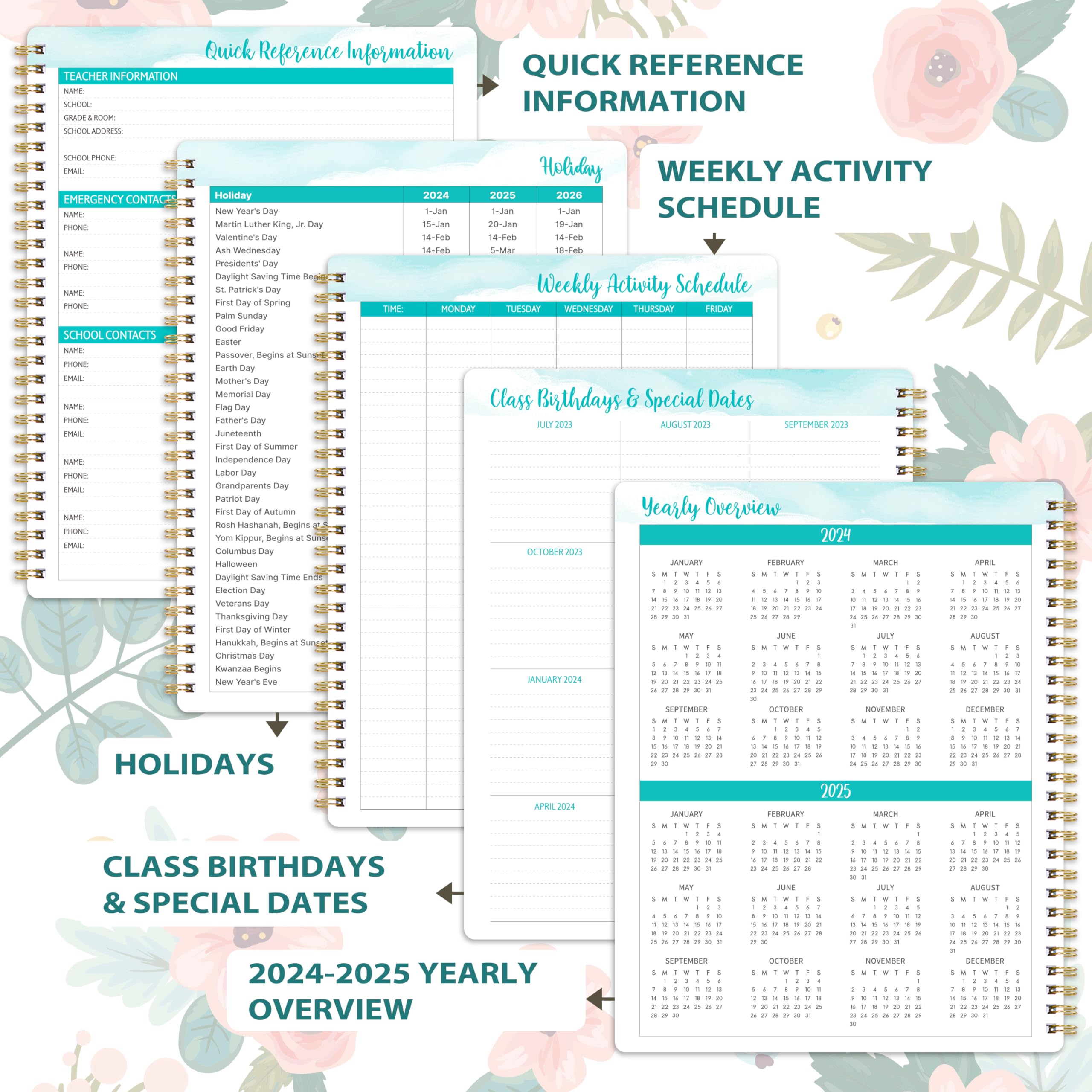 Snapklik.com : Teacher Planner 2024-2025 - Academic Year, July 2024 ...
