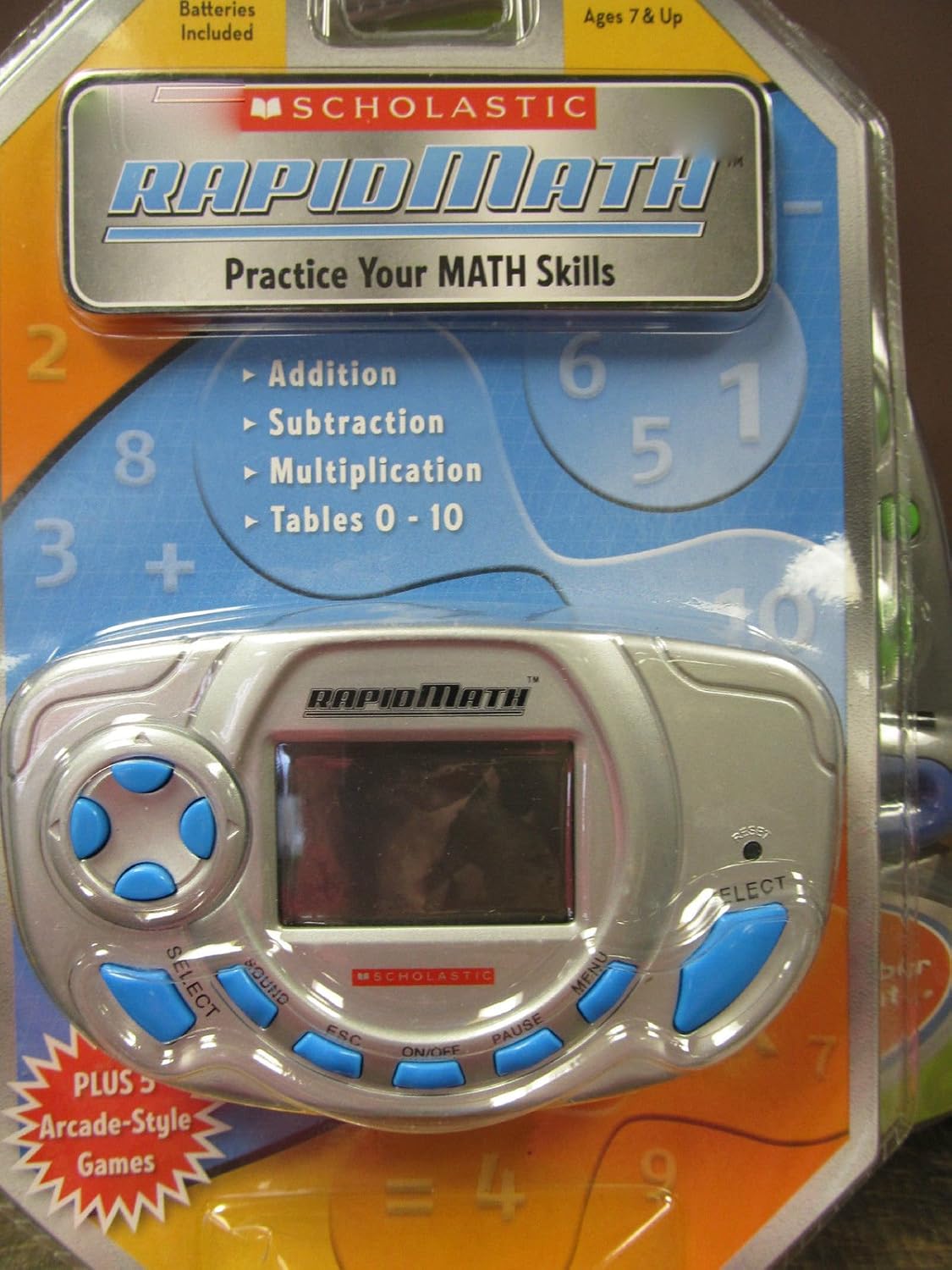 Amazon.com: Scholastic Electronic Rapid Math Plus 5 Arcade-Style Games ...