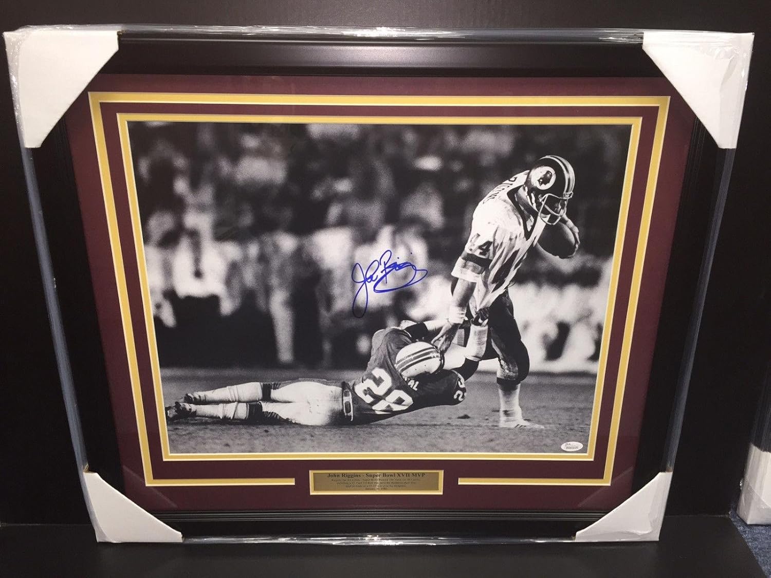 Autographed John Riggins Picture - Super Bowl XVII 16x20 Framed JSA COA ...