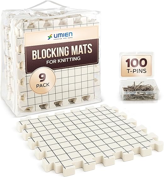 Amazon.com: UMIEN™ Blocking Mats for Knitting (9-Pack) - Extra Thick ...