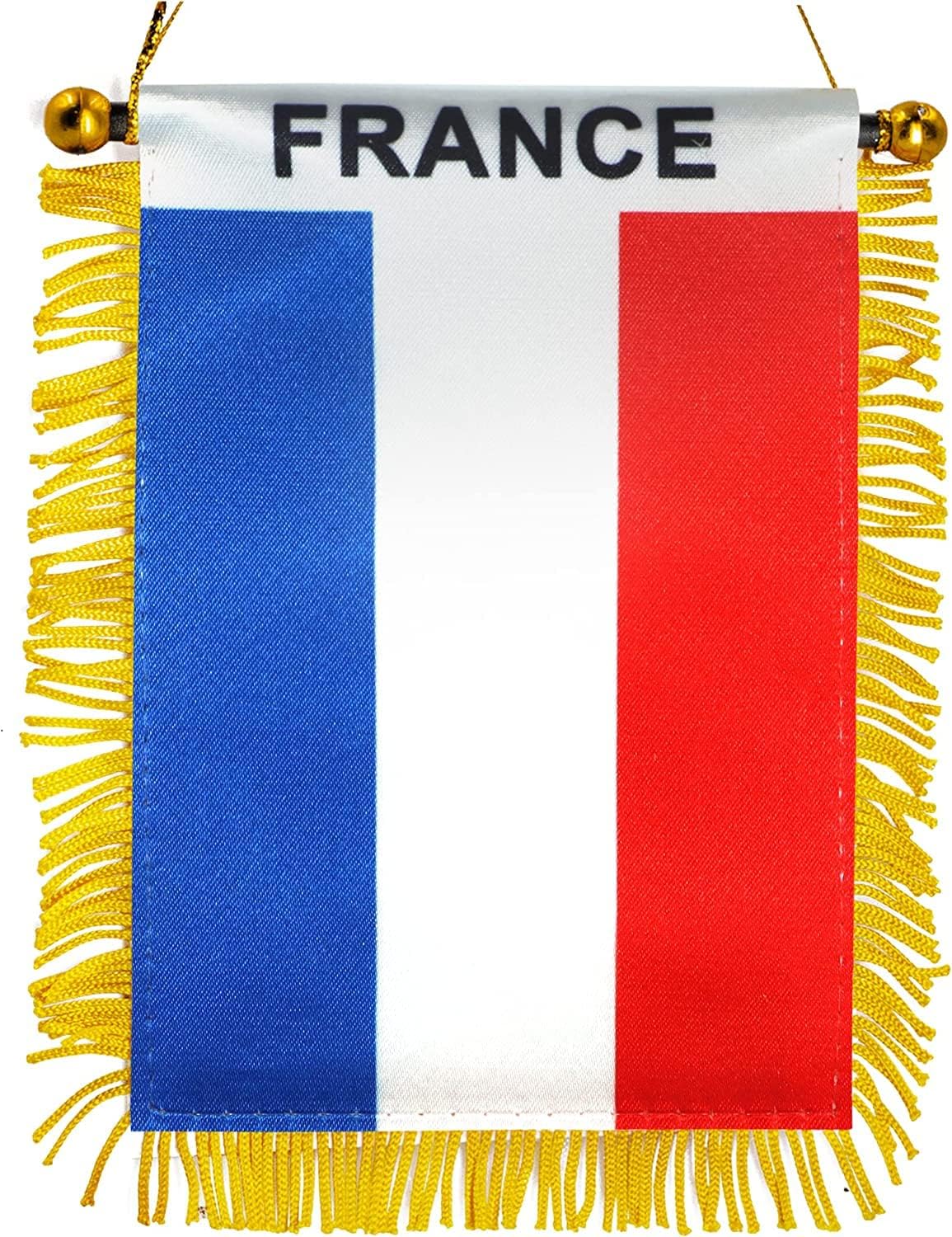 Amazon.com : Anley 4 X 6 Inch France Fringy Window Hanging Banner ...