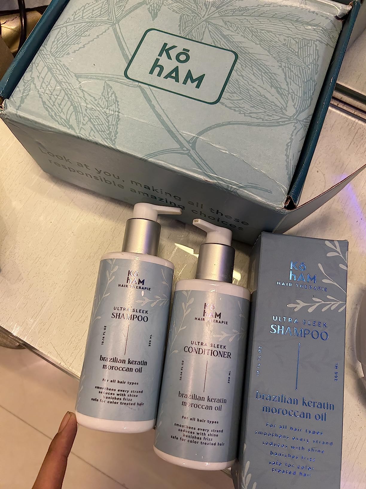 Buy Koham Brazilian Keratin Shampoo and Conditioner Combo, No Frizz ...