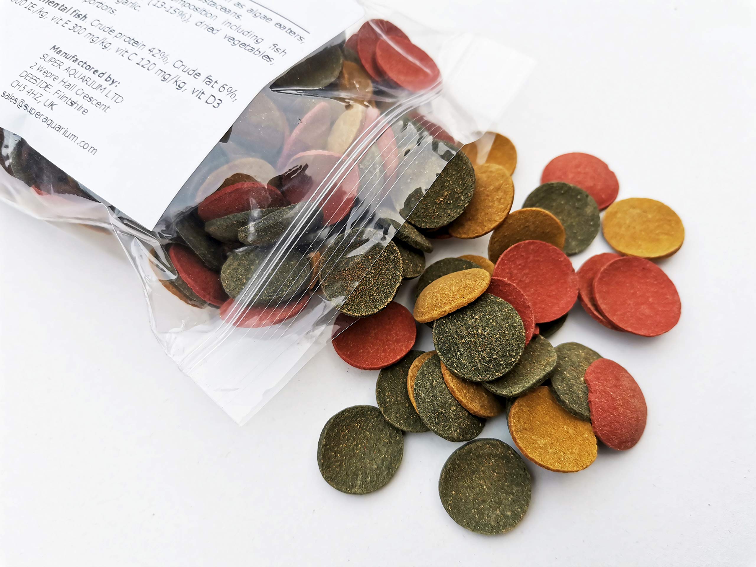 Buy (100g) Super Aquarium Fish Food Sinking Algae Tablets & Wafers 16mm ...