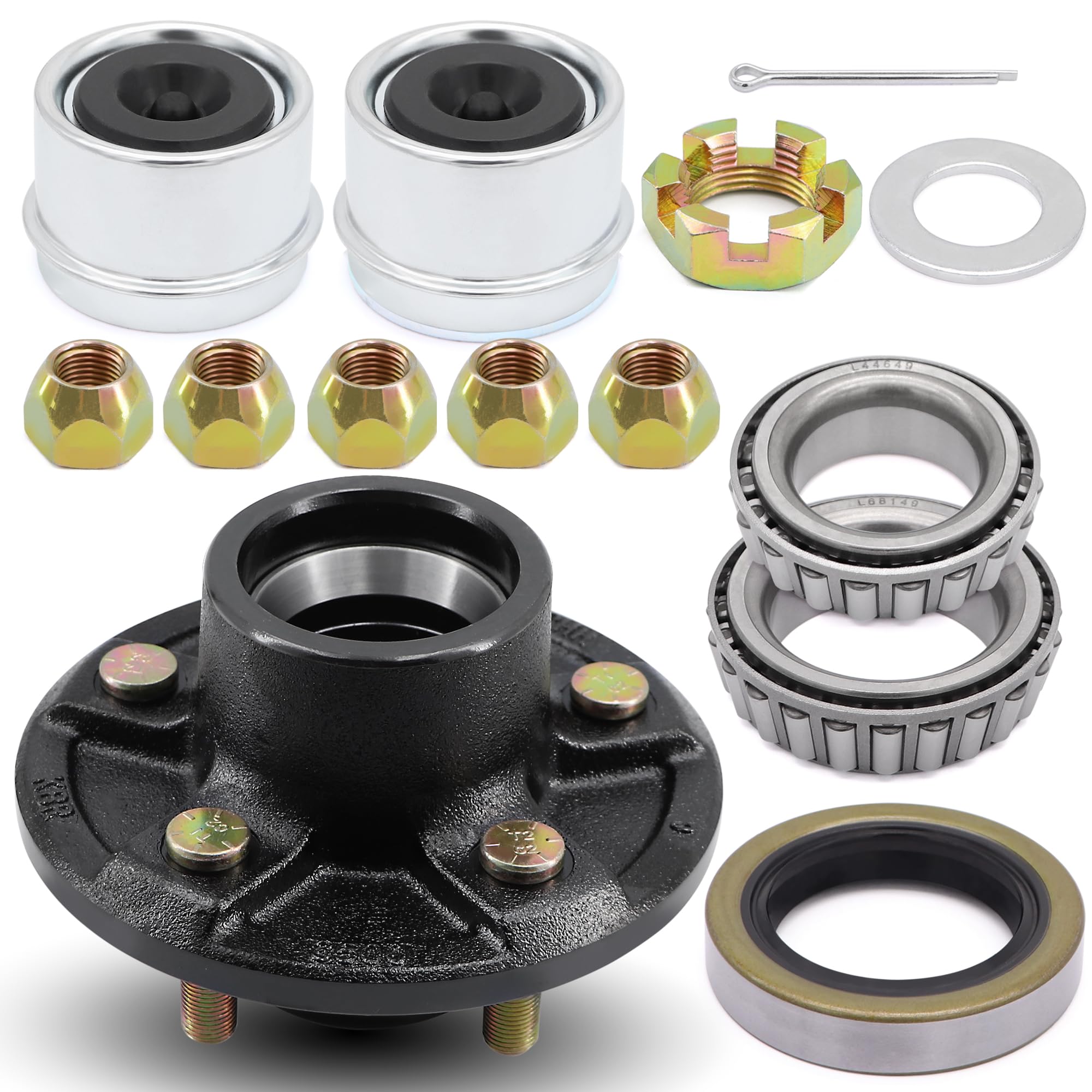 Snapklik.com : Taxutor Trailer 5 Lugs Idler Hub Kits 5 On 45Trailer ...