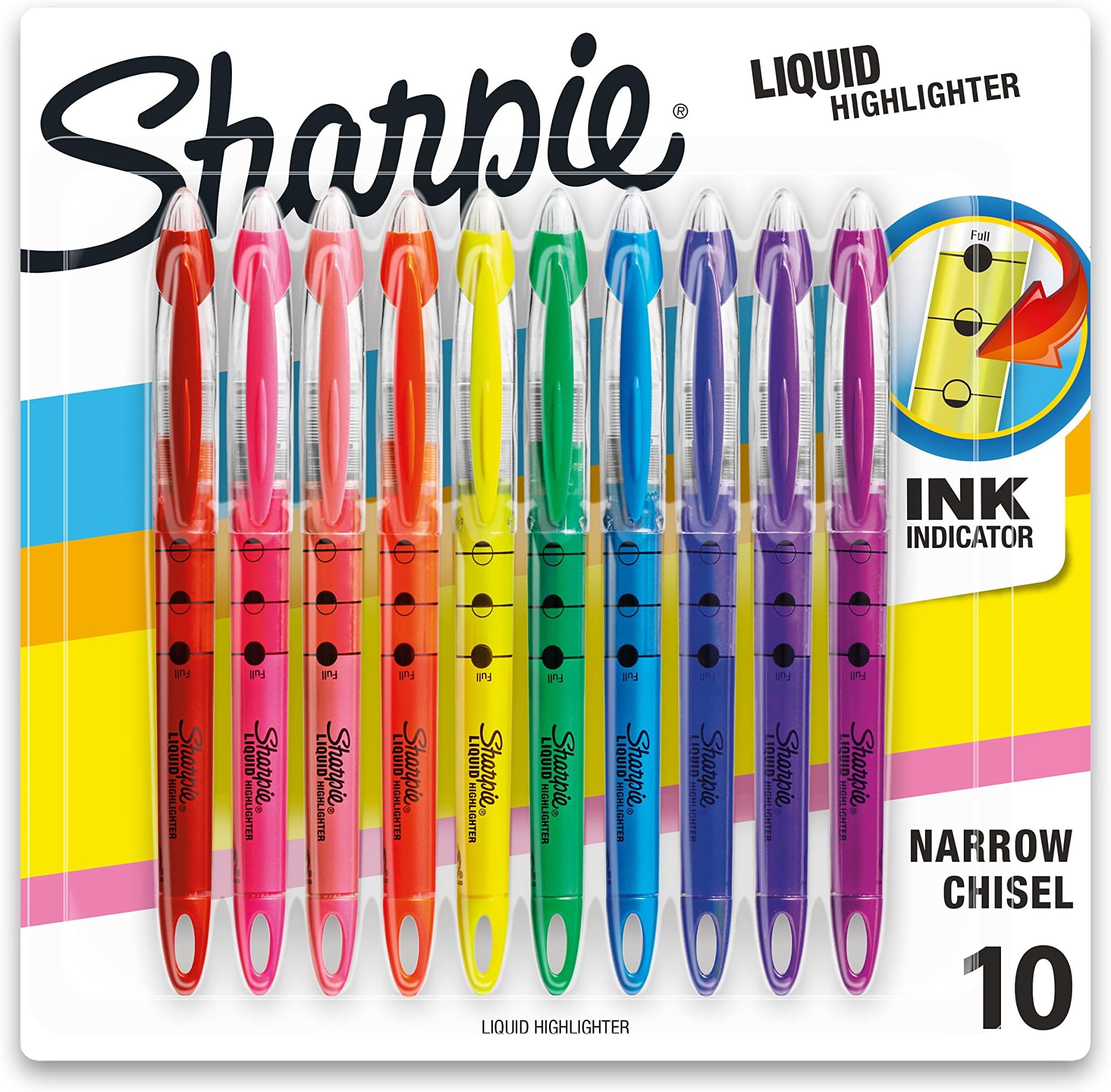 Amazon.com : SHARPIE SAN28175PP - Sharpie Retractable Highlighters ...
