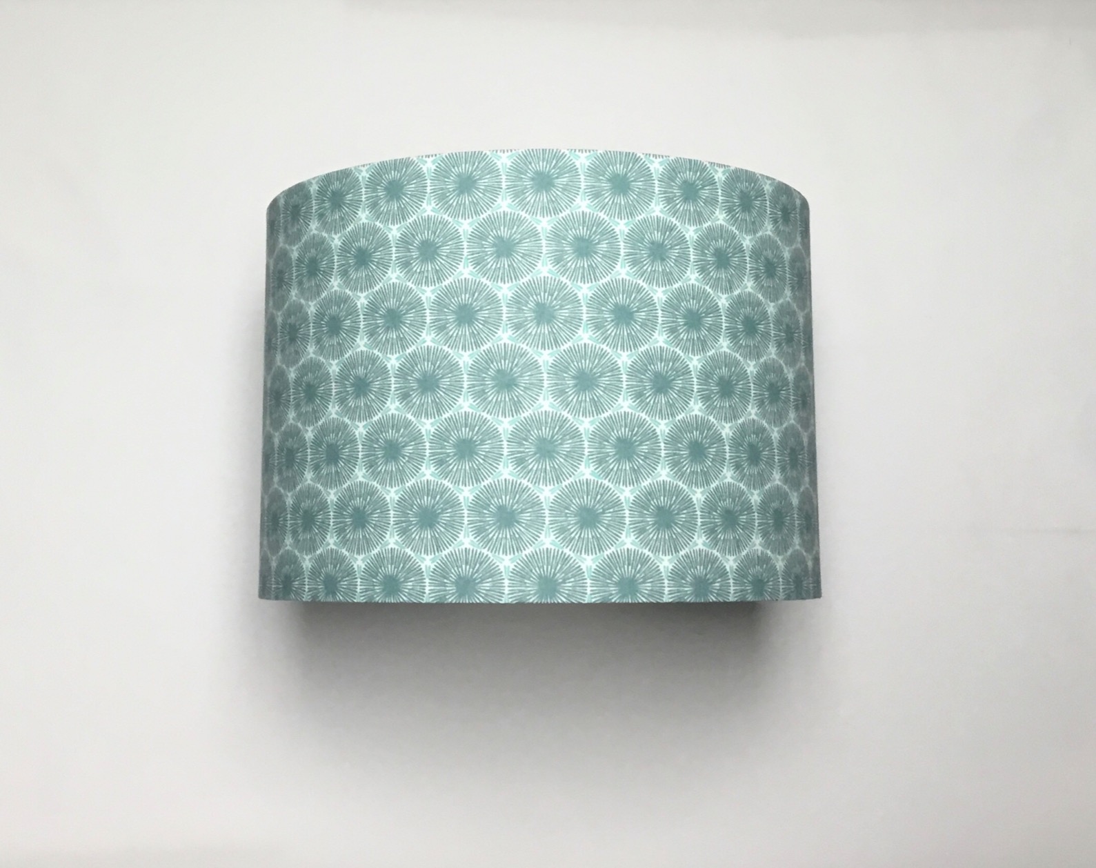 Textiles français THE DANDELION CLOCKS fabric - celadon and turquoise ...