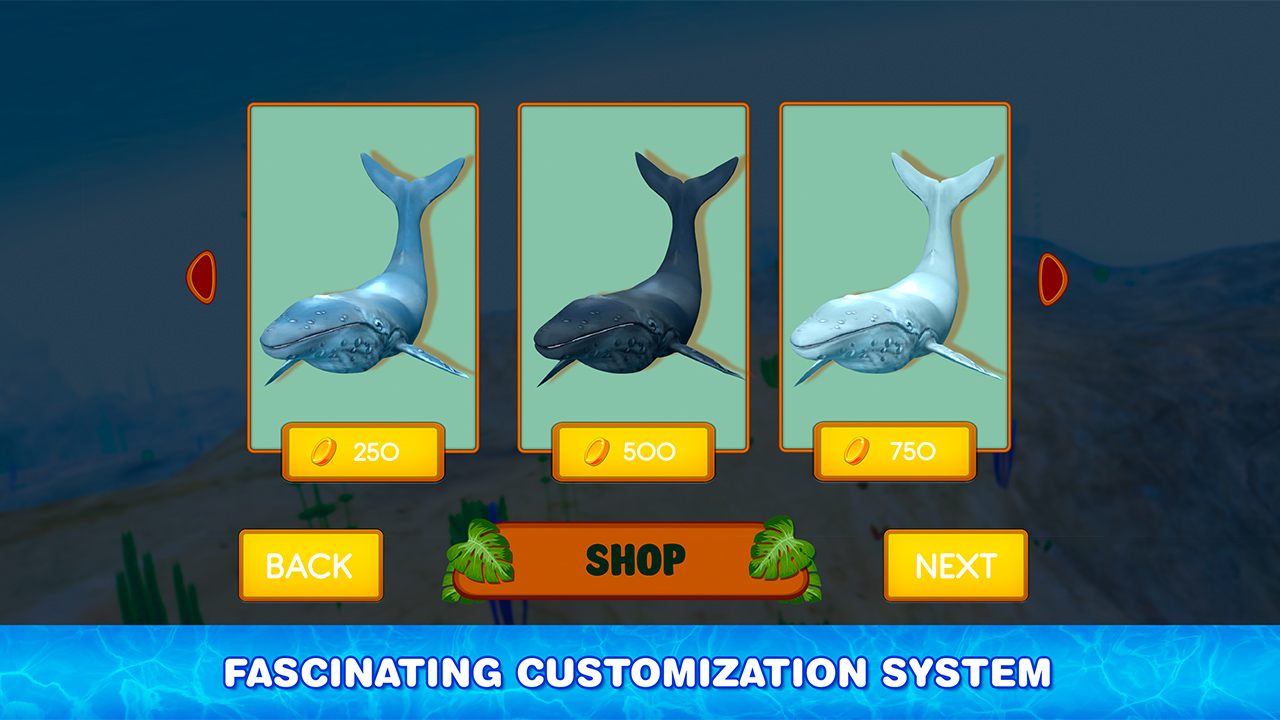 Swimming Humpback Whale - Ocean Depths Predator Hunt Simulator 3D - App ...