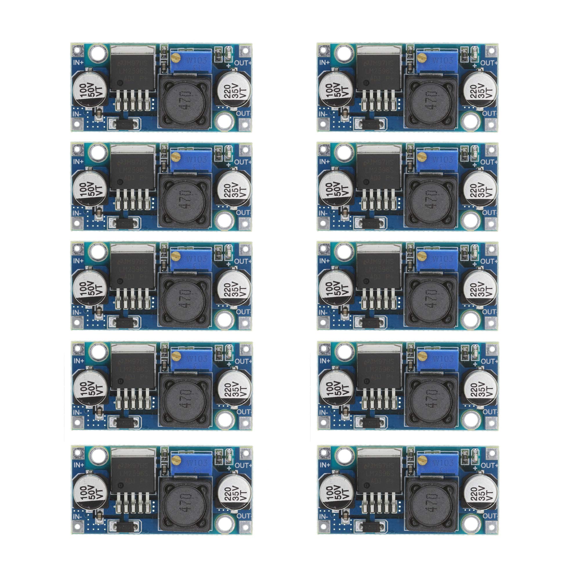 Snapklik.com : 10 Pack LM2596S DC-DC 3-40V Adjustable Step-Down Power ...