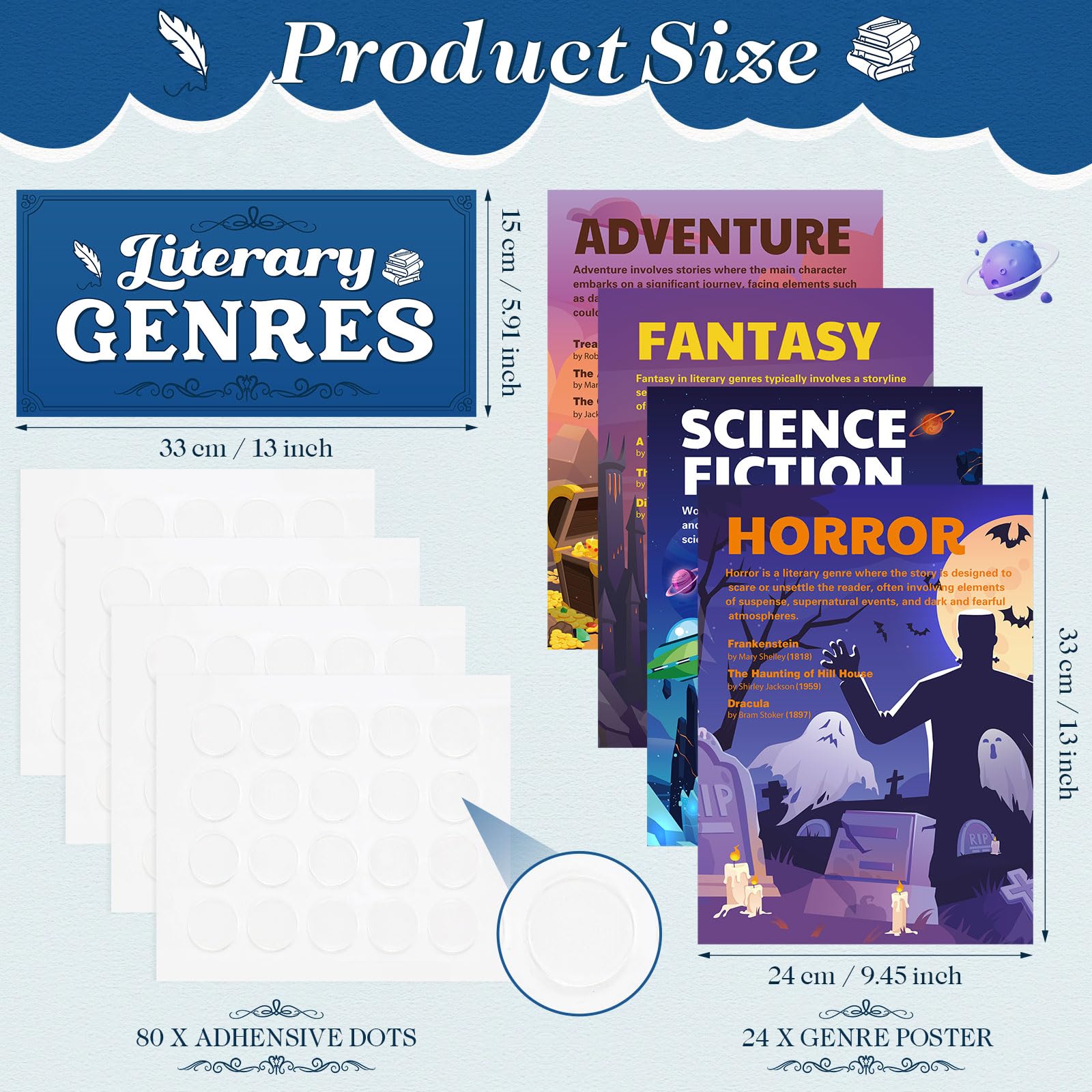 Literary Genres Free Poster Genre Vector Art & Graphics