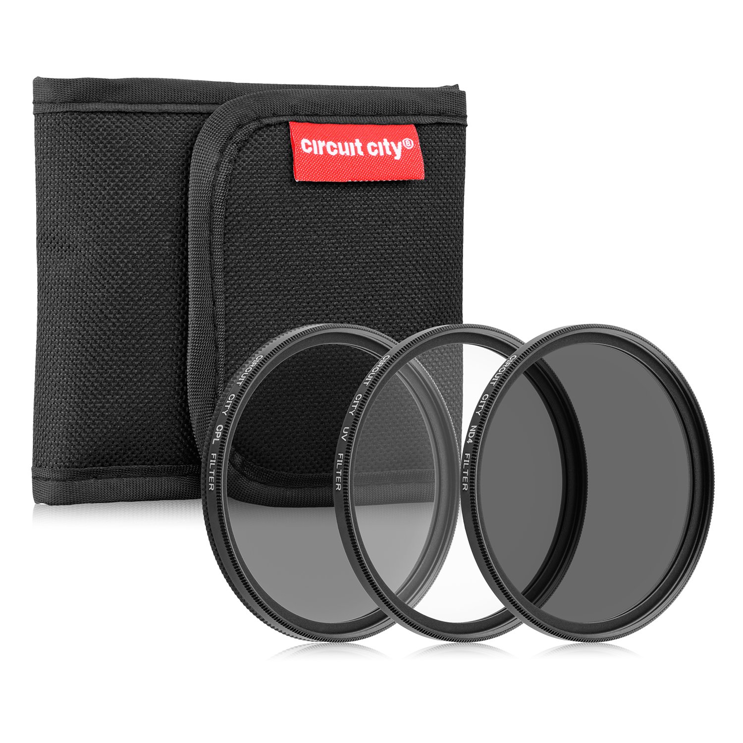 Buy Circuit City Professional Digital Photography Filter Kit (UV, CPL ...
