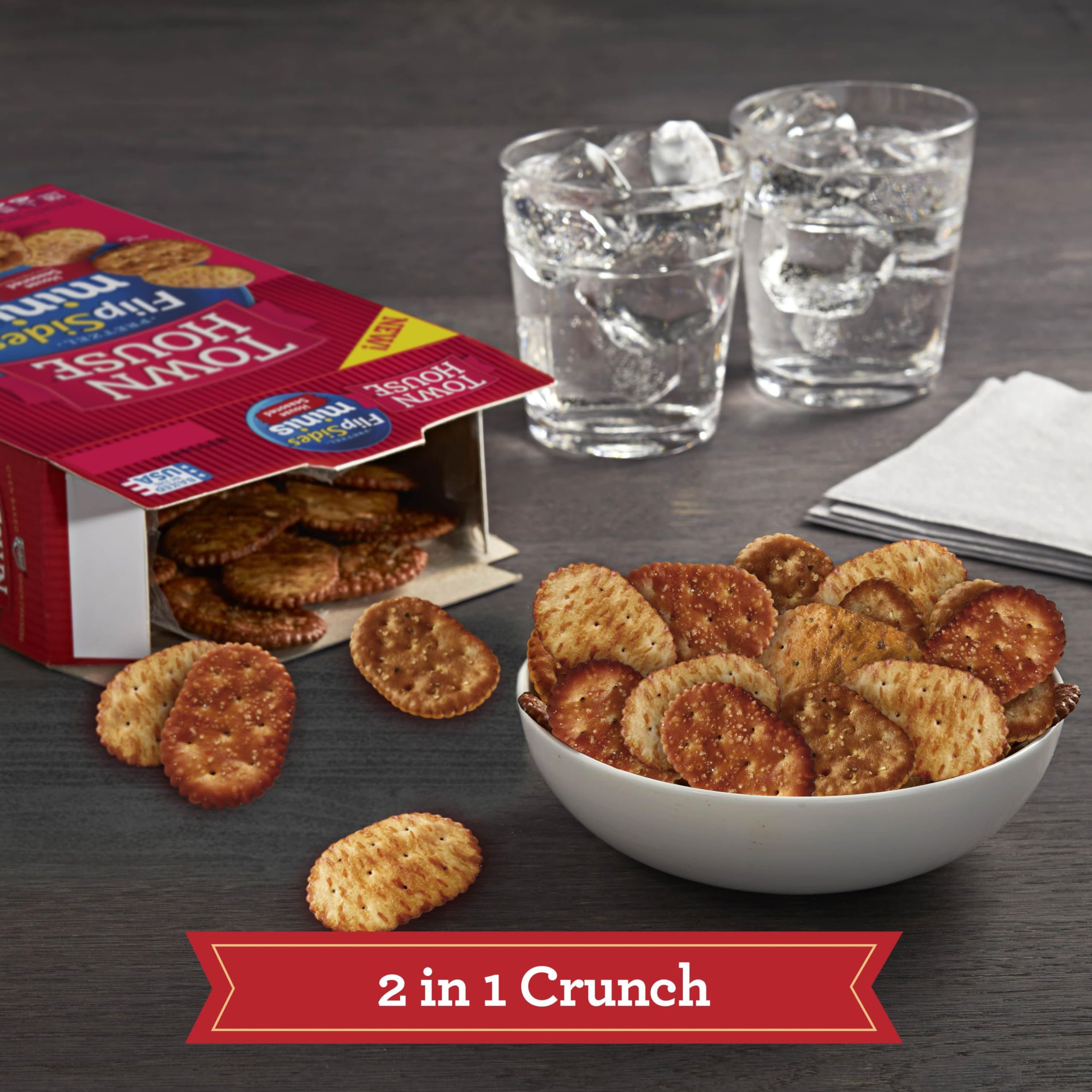 Snapklik.com : Town House FlipSides Minis Oven Baked Crackers, Lunch ...