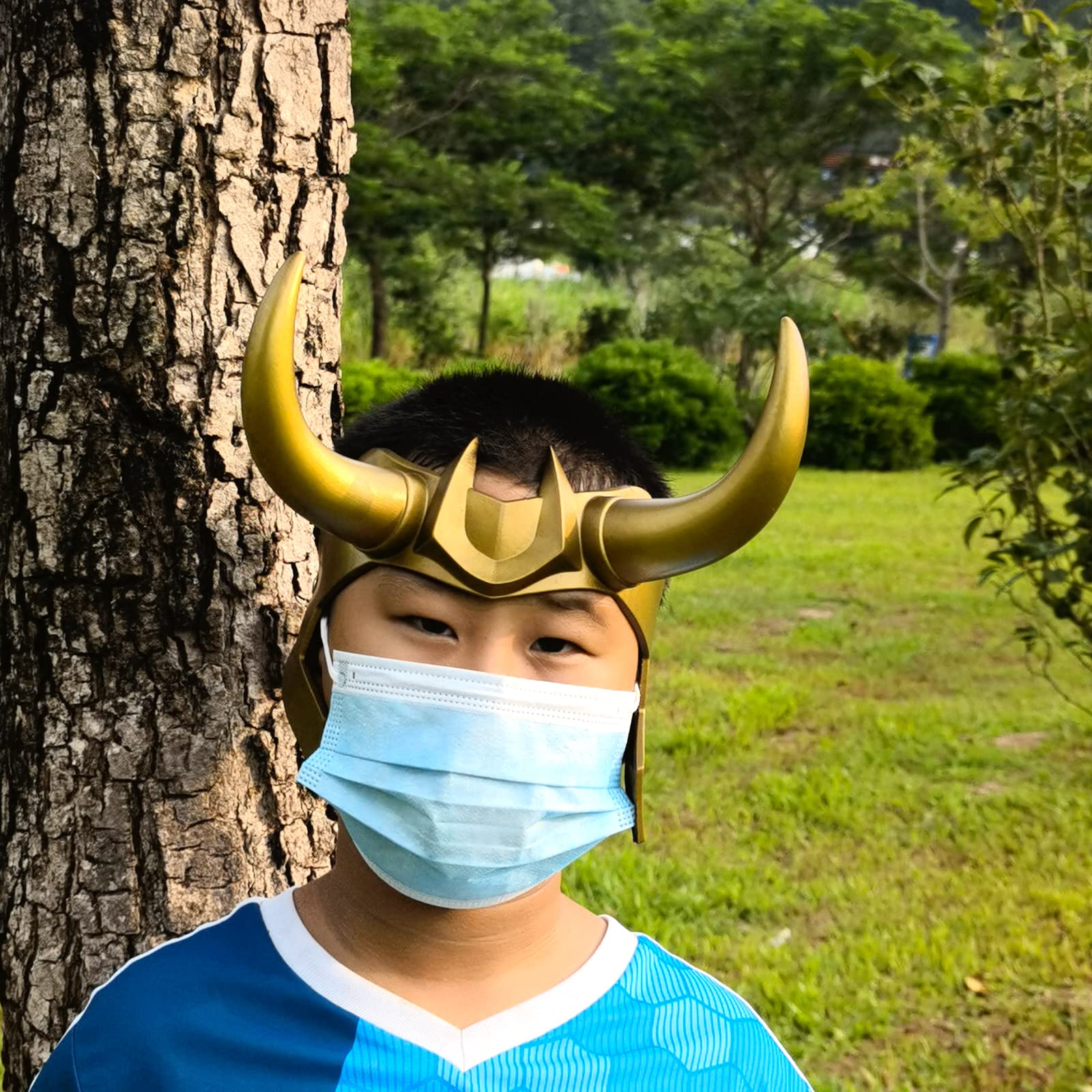 Buy Loki Helmet Horns Cosplay, 2021 TV Loki Series Movie Thor Ragnarok ...