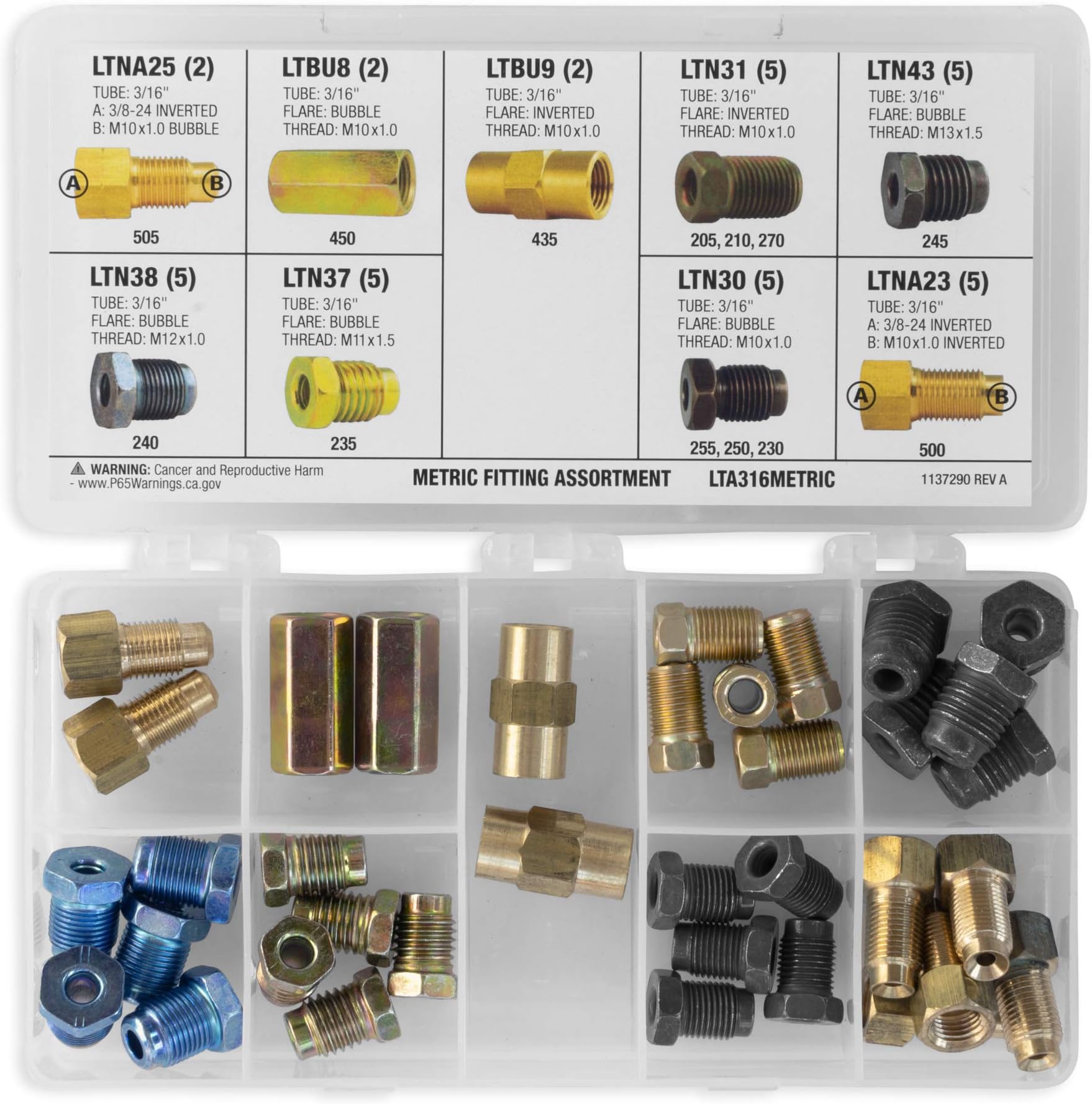 Amazon.com: Fitting Metric M12 M12X1 M12X1.0 Female Inverted Flare to ...