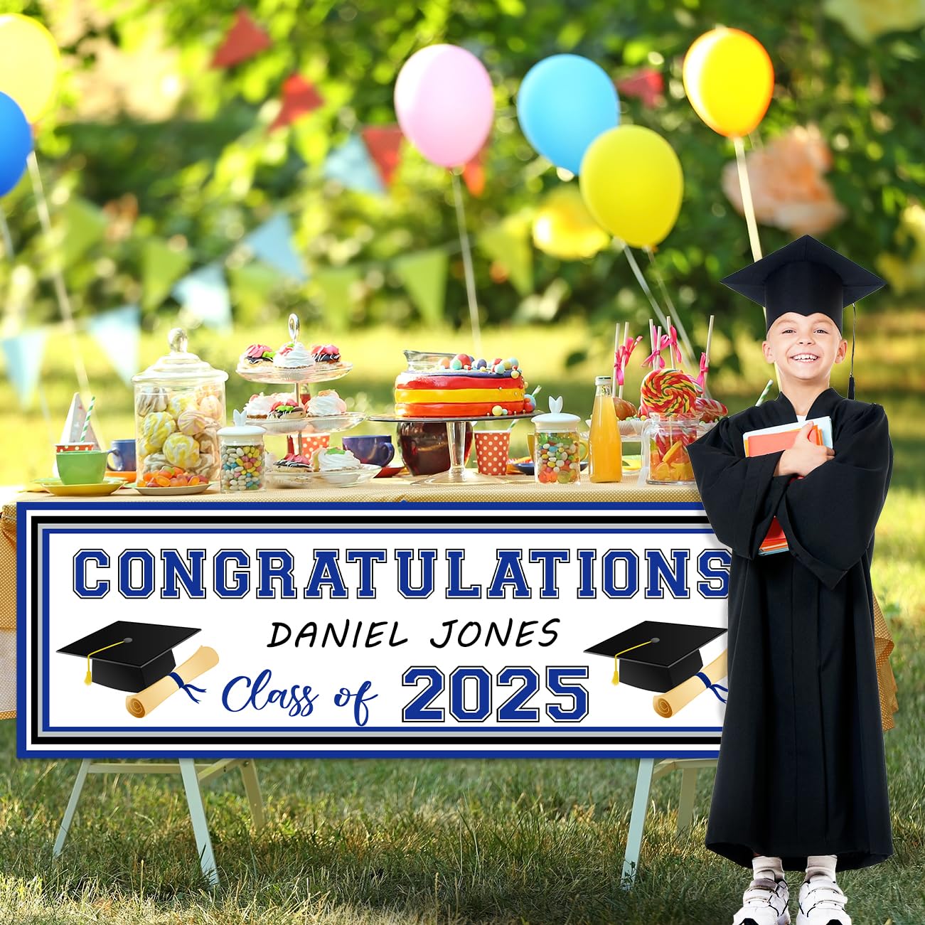 Personalized Graduation Bubble Large Amazon.com: Blue Graduation Yard