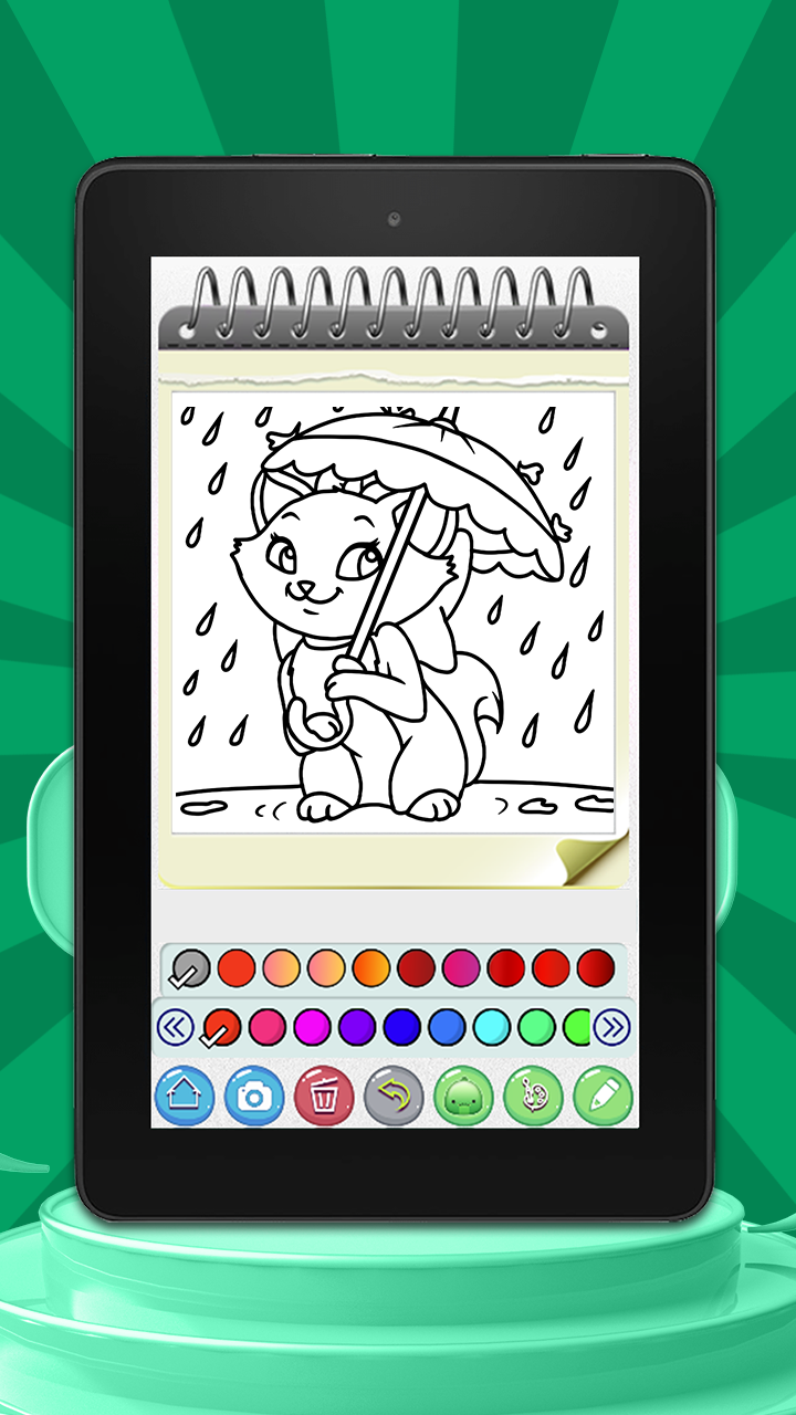 Cute Cat Coloring Pages : Coloring Pages Cat Game - App on Amazon Appstore