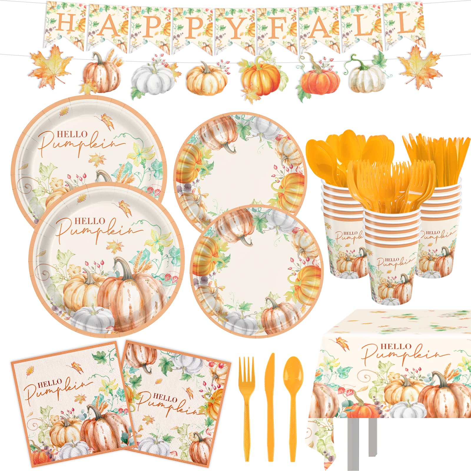 Amazon.com: 170PCS Fall Party Decorations, Fall Party Supplies ...