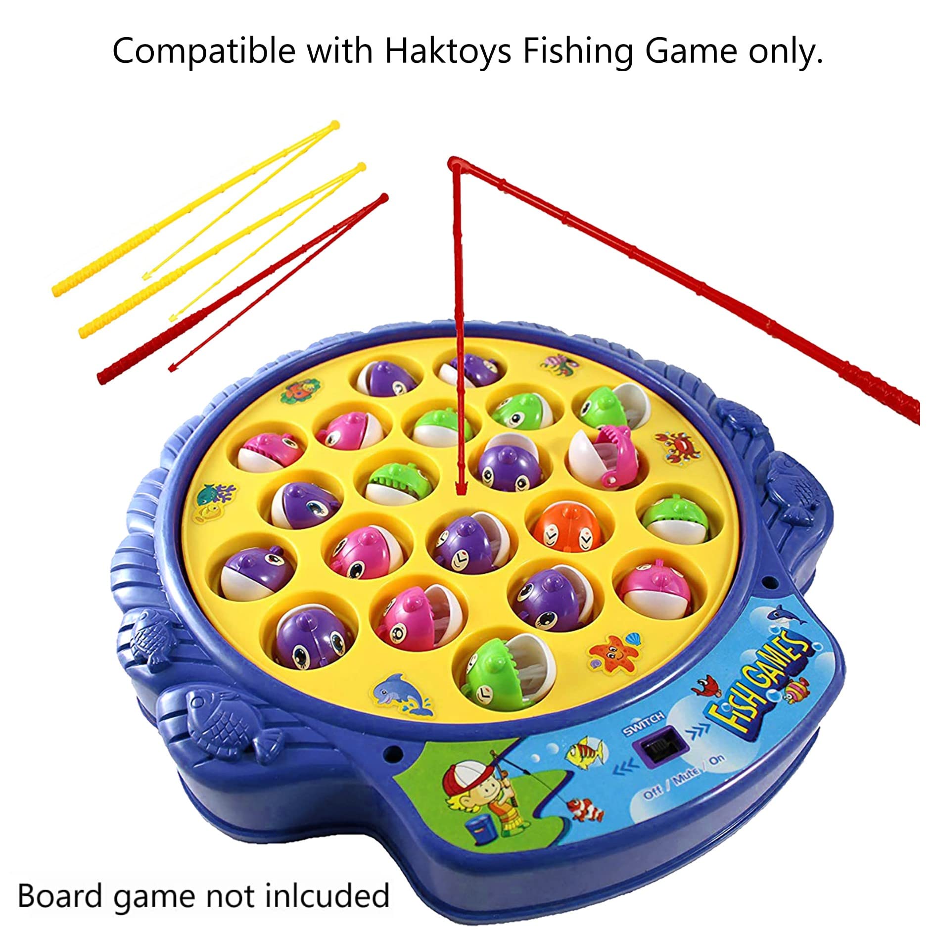 Snapklik.com : Pack Of 4 Replacement Fishing Poles Kit Rods Set Non ...